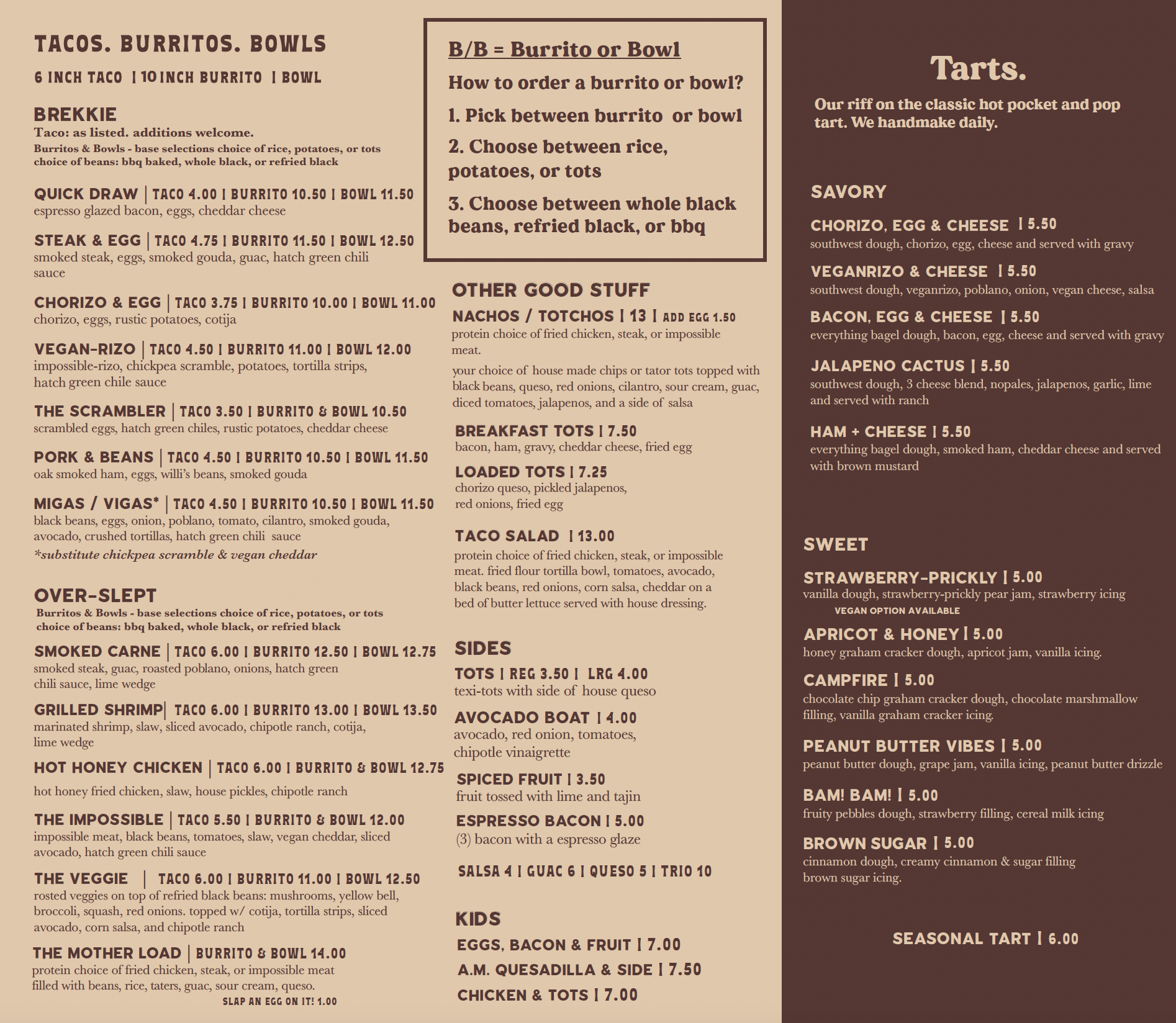 Menu — Stitch Cafe