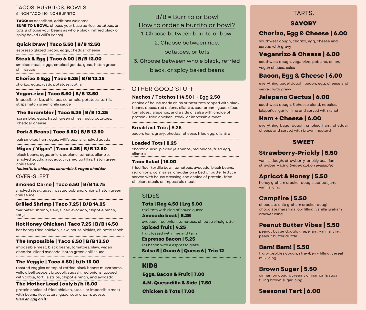 Menu — Stitch Cafe