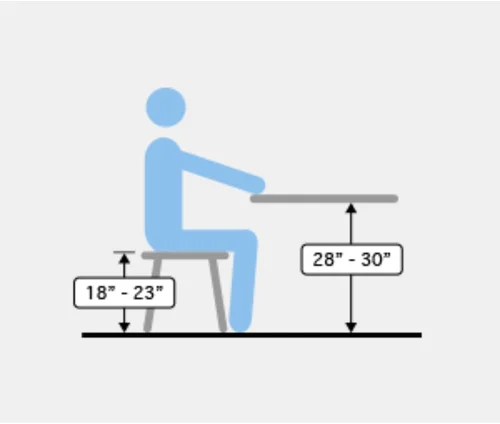 Table Height Dimensions - Quick Reference — stubby K studio