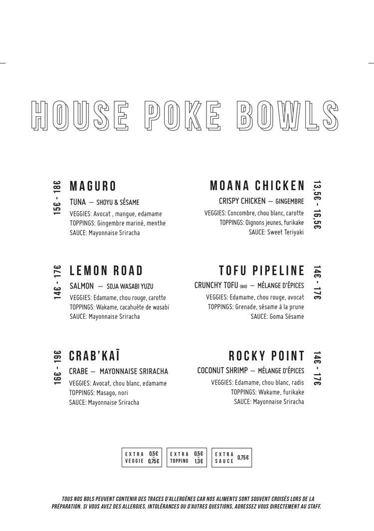 Menu — KOMO BOWL