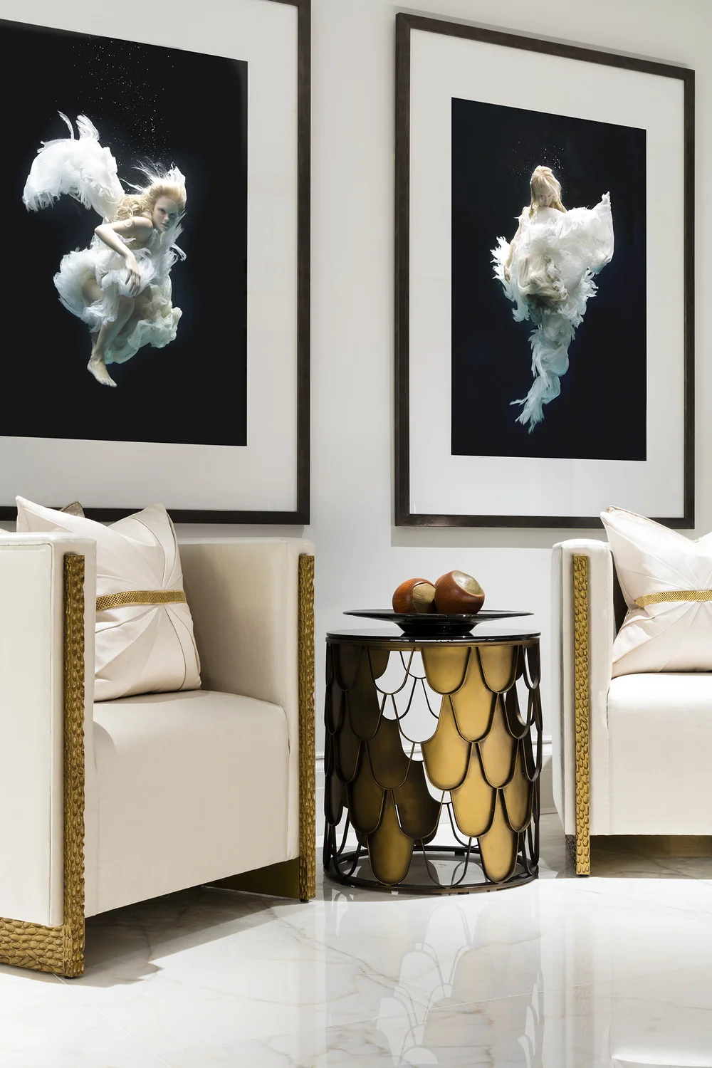 Fine Art Prints of stunning, figurative female forms in black water ...