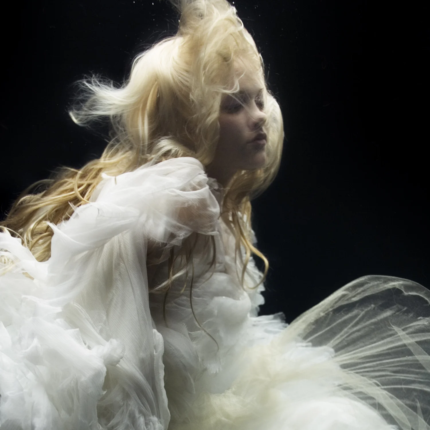 Fine Art Prints of stunning, figurative female forms in black water ...