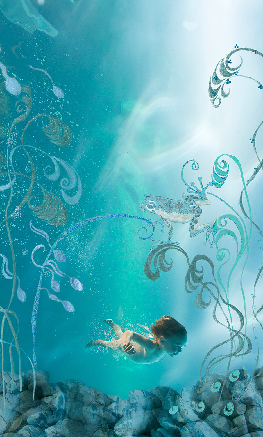 A series of magical underwater images of babies and children swimming ...