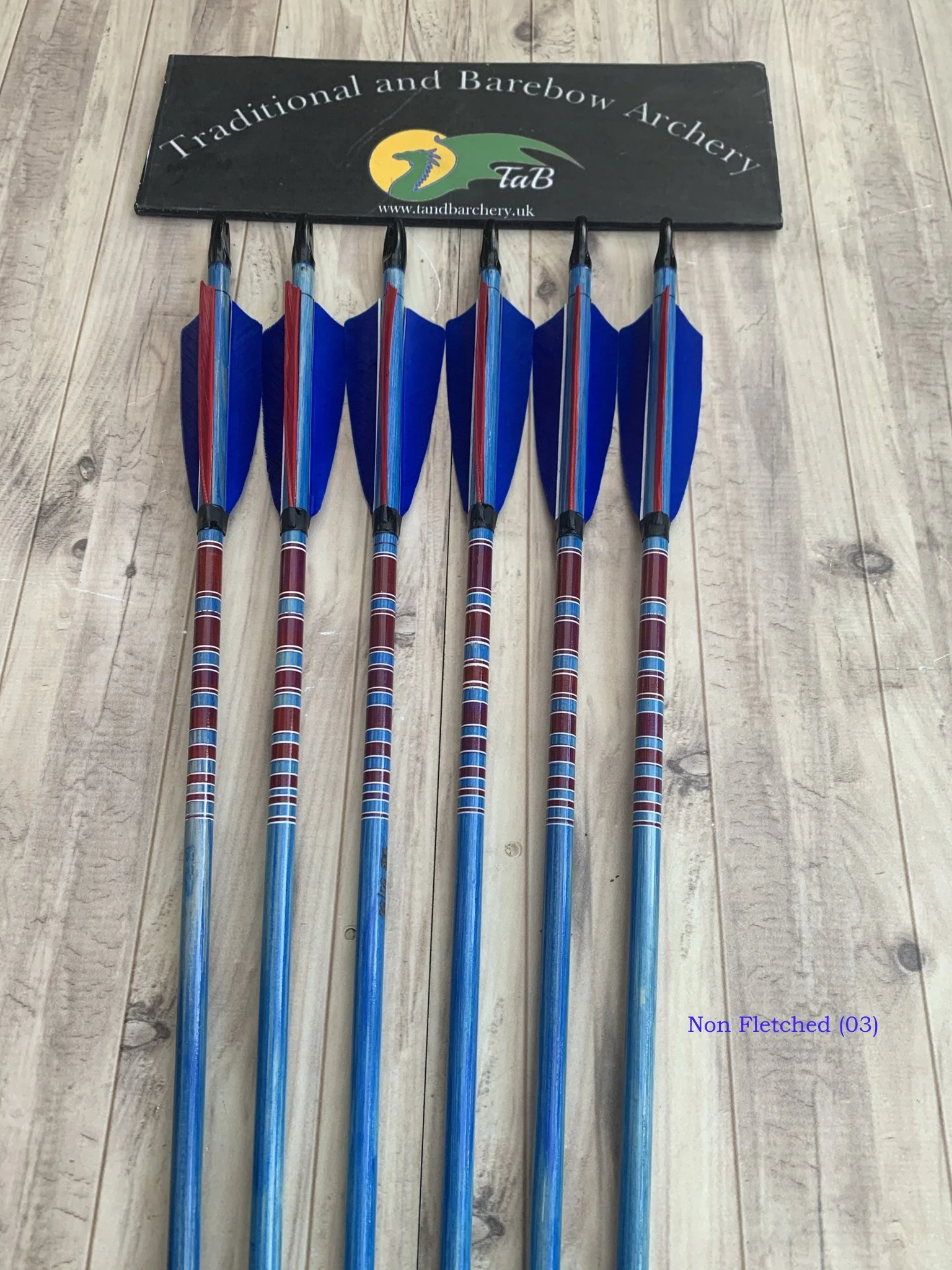 Premier Crested Wooden Arrow Shafts — Traditional and Barebow Archery