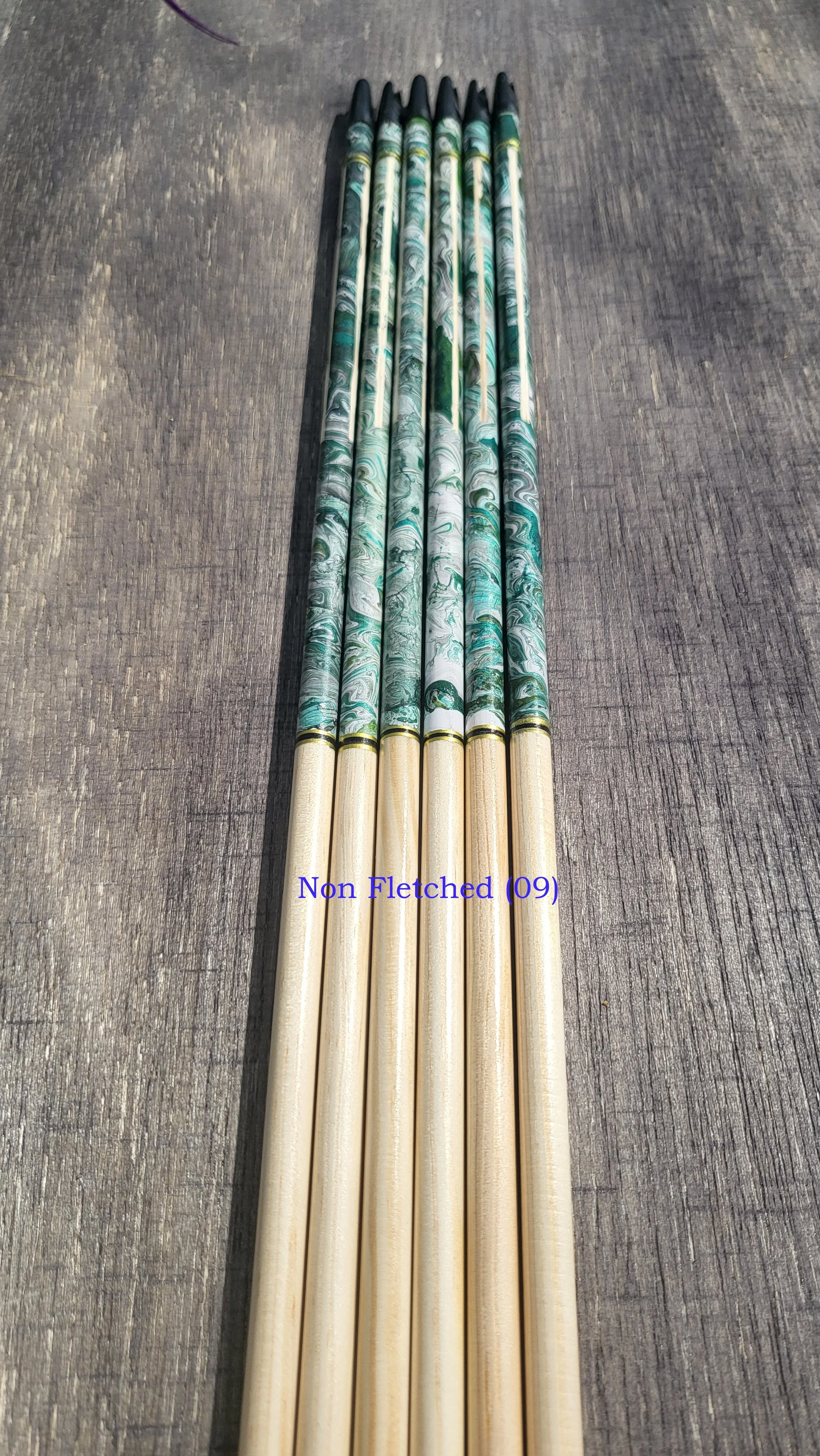 Premier Crested Wooden Arrow Shafts — Traditional and Barebow Archery