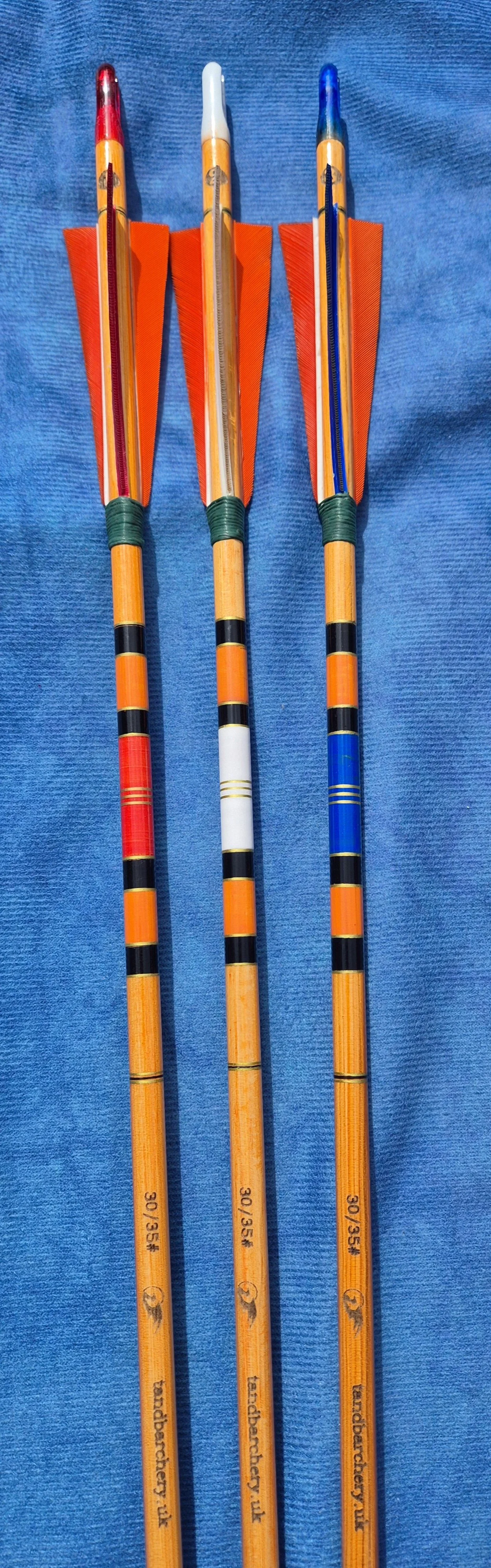 Field and 3D Wooden Arrow Set — Traditional and Barebow Archery