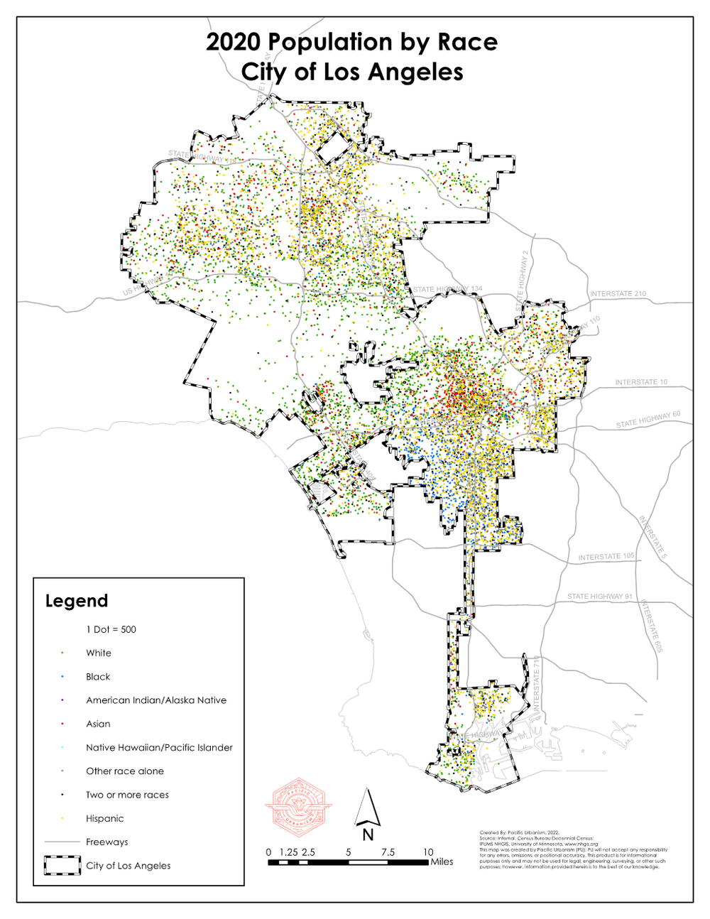 CITY OF LA - POPULATION BY RACE — CENTER FOR PACIFIC URBANISM