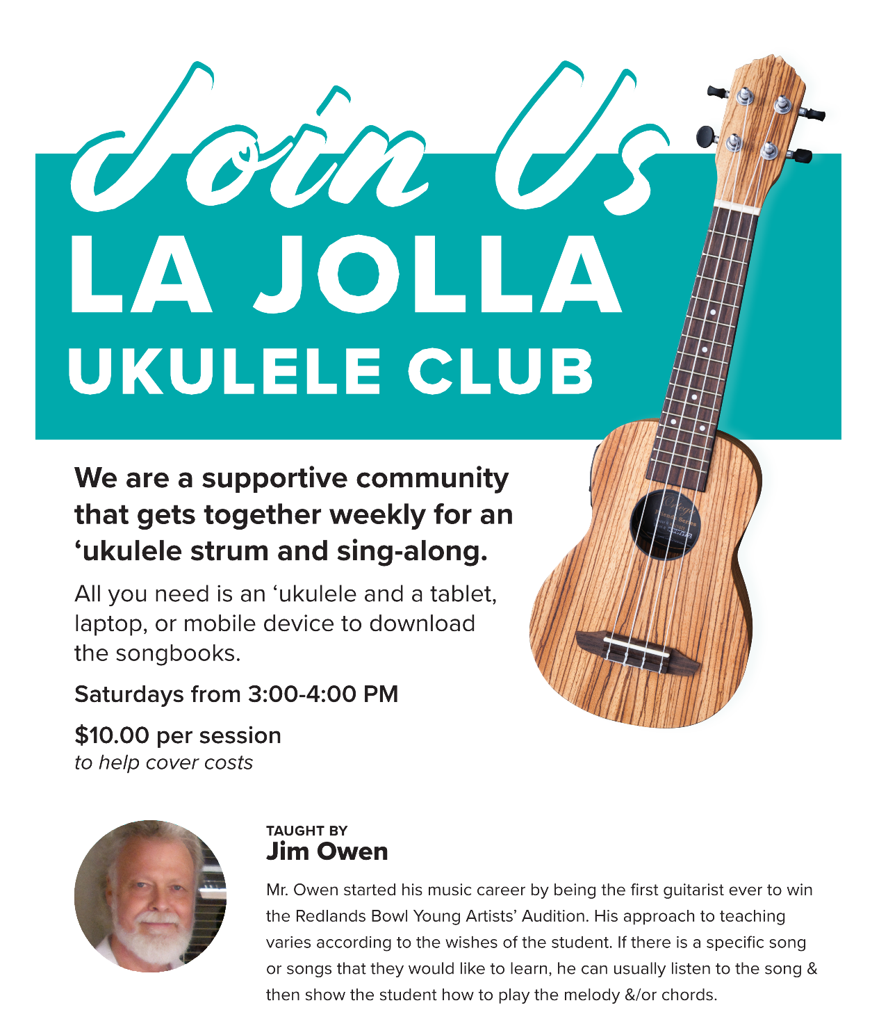 Ukulele Club | Join Us Every Saturday — La Jolla Music