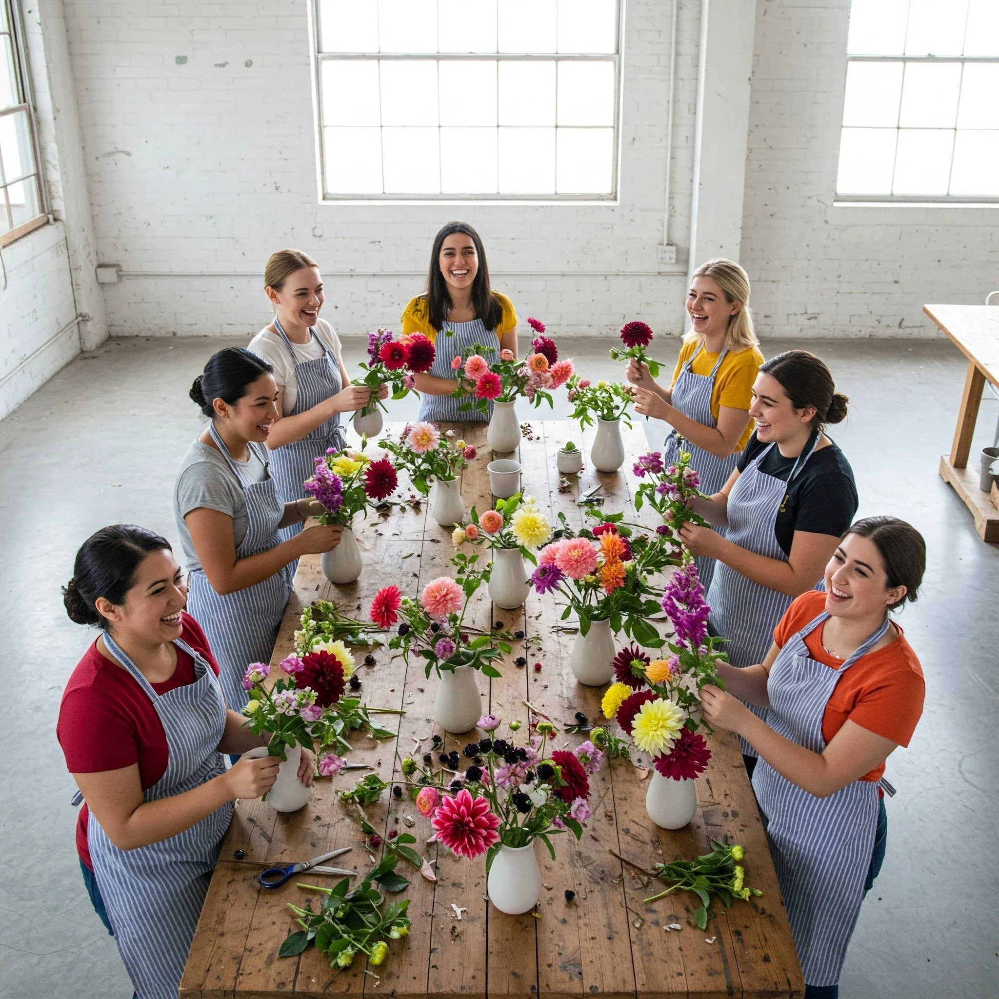 Flower Arranging Classes, Workshops and Events — The Flower Wagon