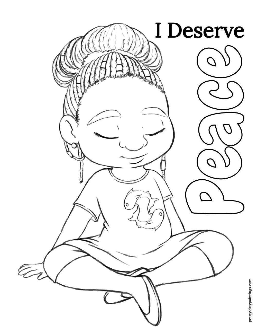 Coloring Page — PrettyKittyPaintings