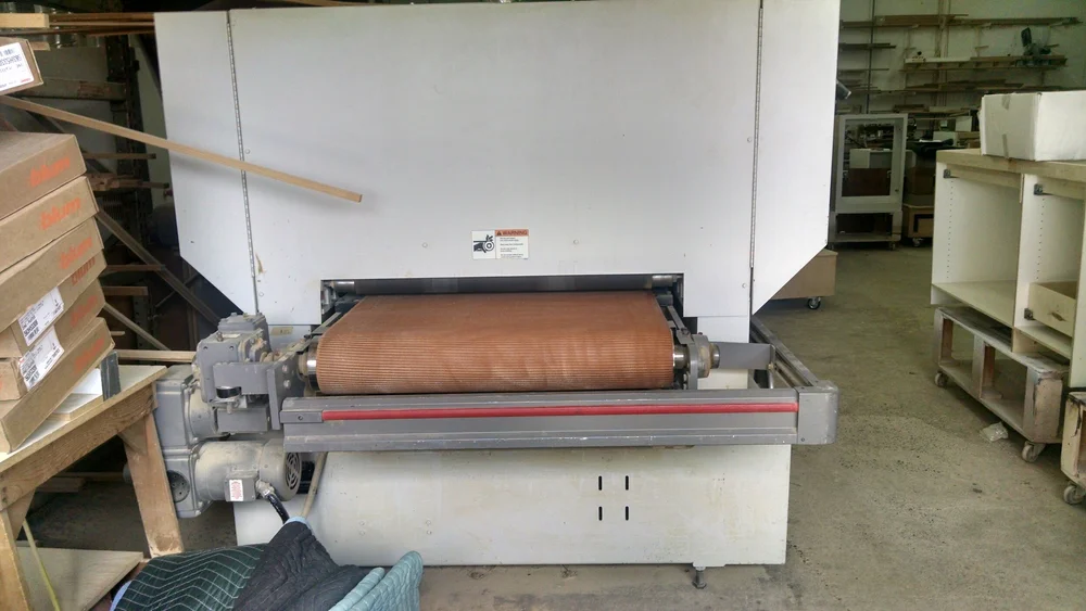 Halsty "136" Wide Belt Sander - 36" Platen Head 1 Phase 220v (Used ...