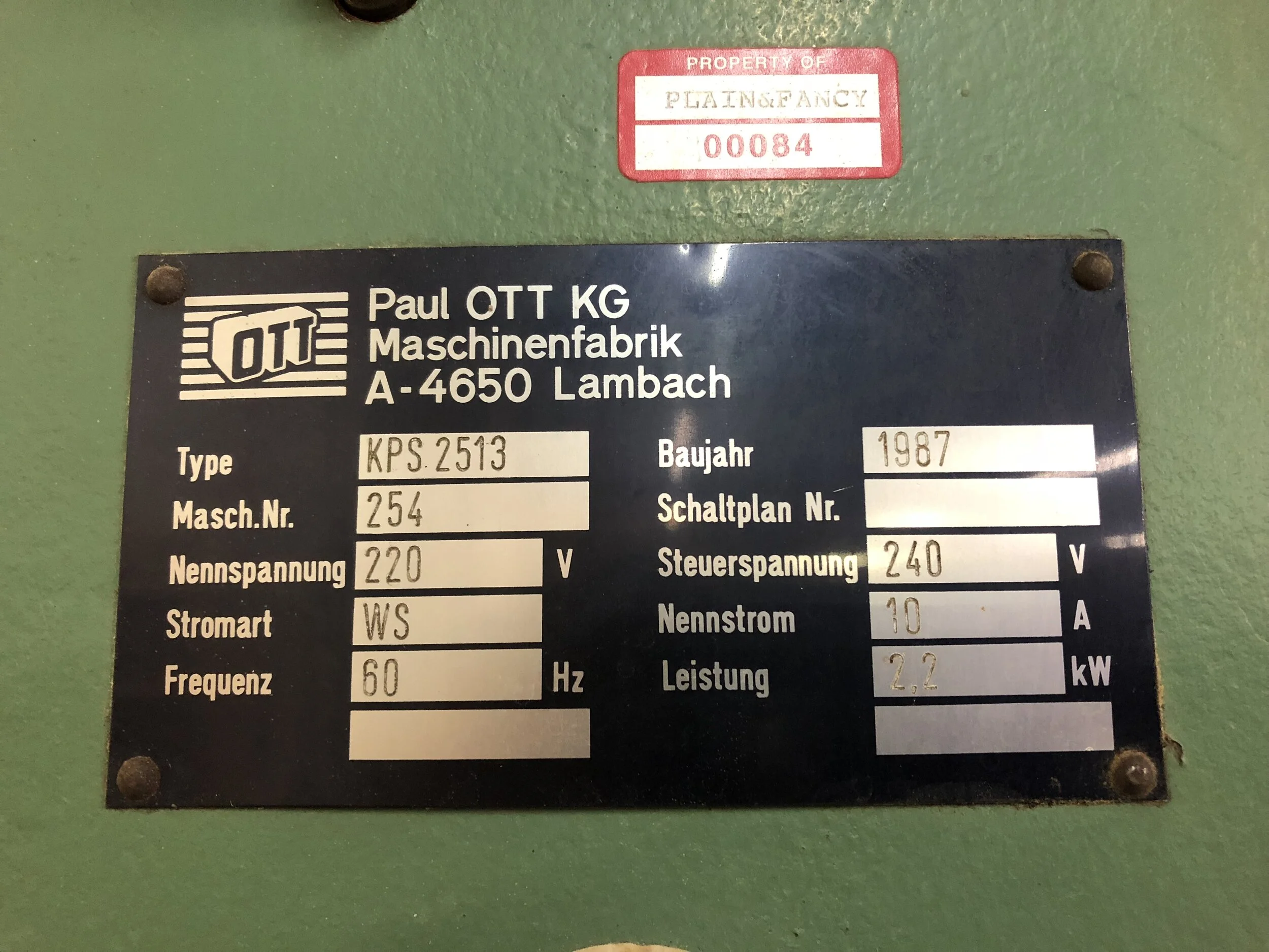 OTT A-4650 Lambach Case Clamp (USED, 1987) — LIMZ MACHINERY GROUP