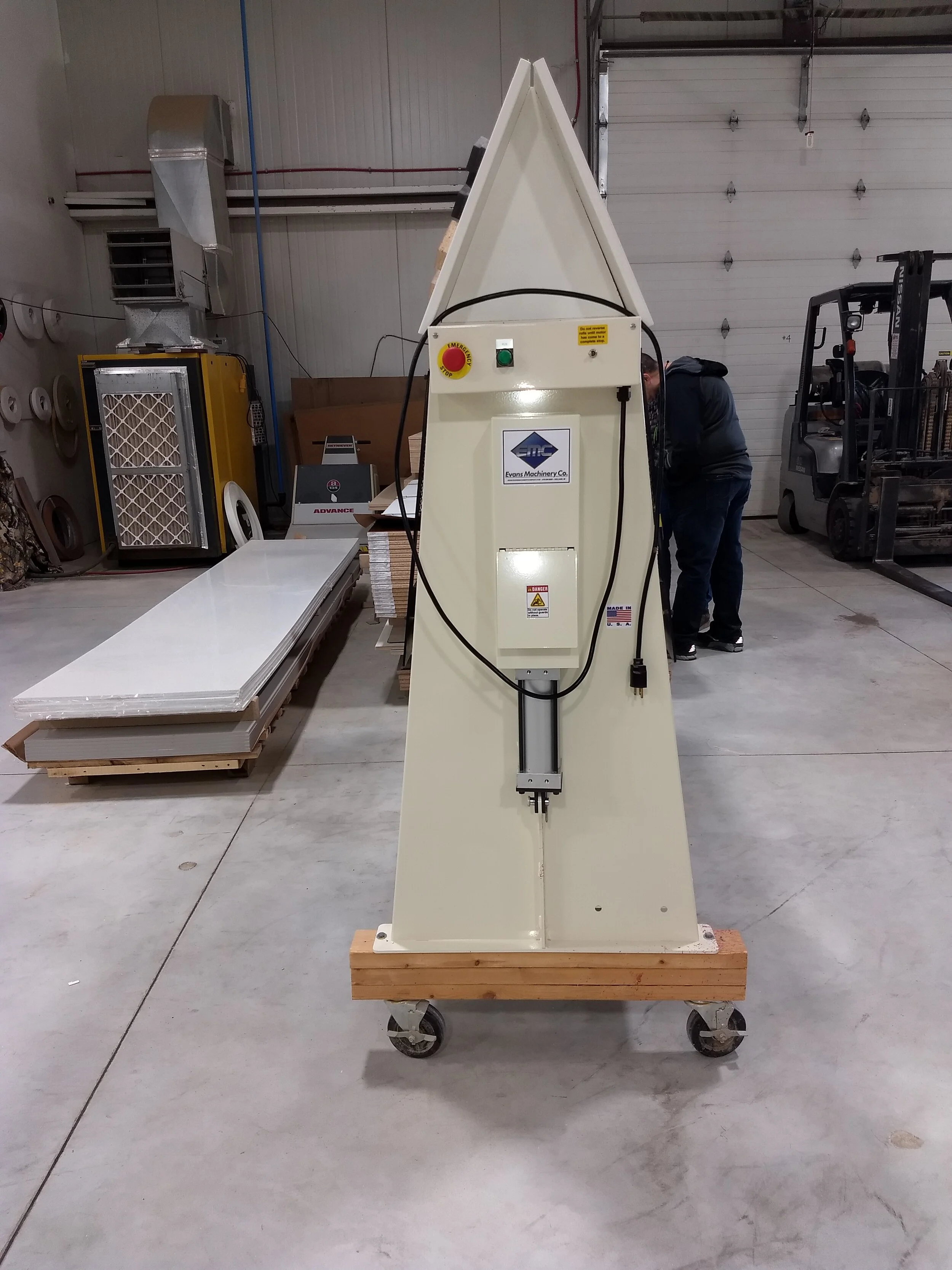 Evans Pinch Roller 62" (Used) 110Volts; 1Ph; 60Hz. — LIMZ MACHINERY GROUP
