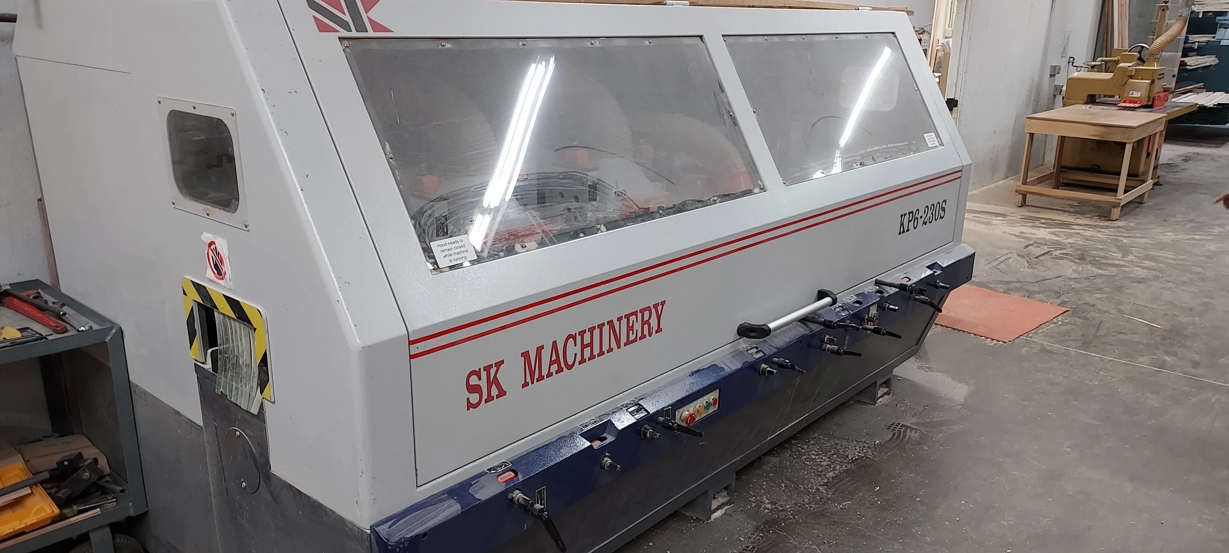 SK Machinery Feed Through Moulder - SK Model KP6-230S - 6-Head. 2006 ...