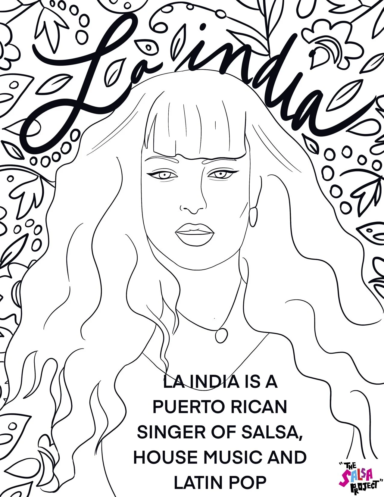 Salsa Coloring Pages