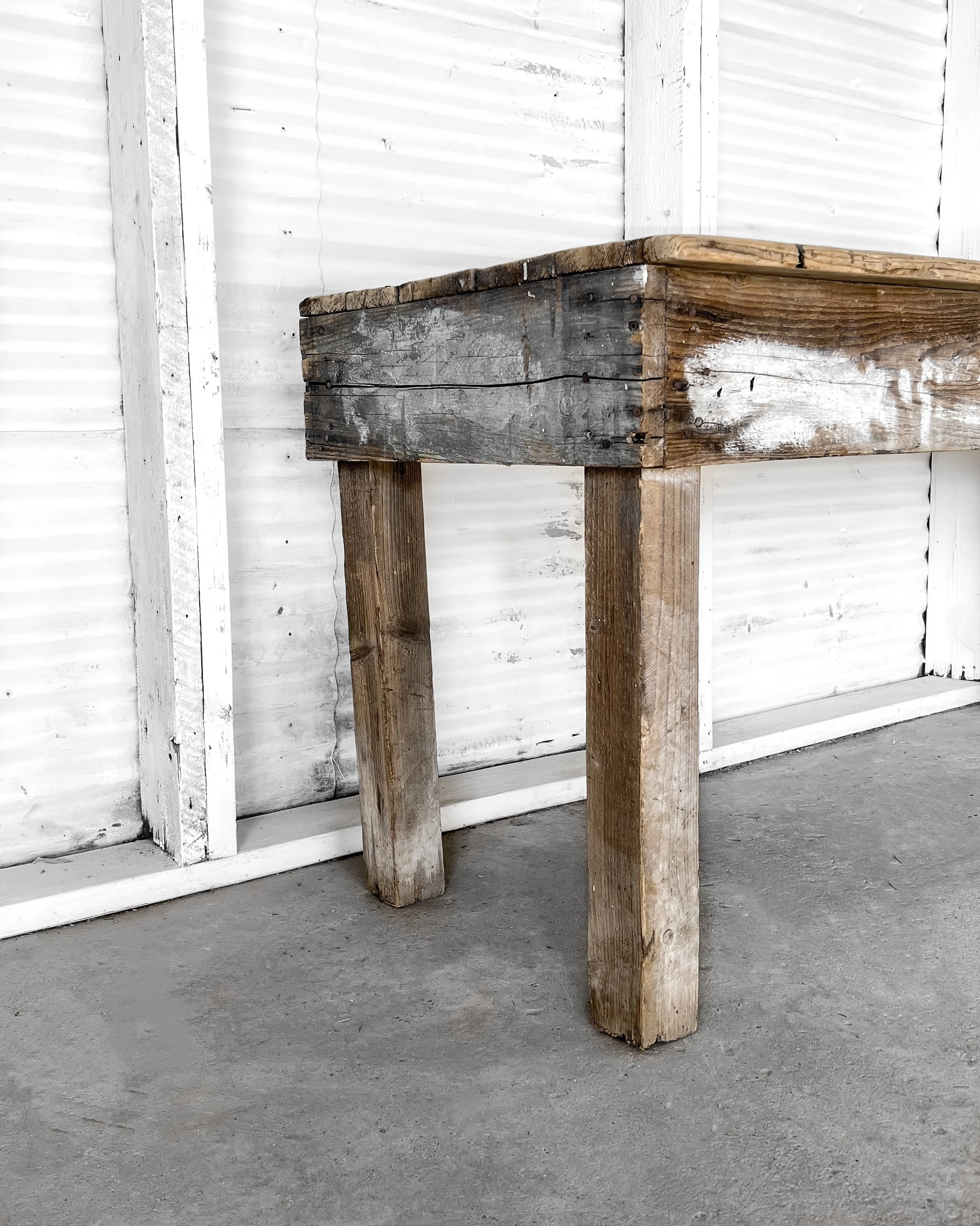 Painter's Workshop Console Table — East End Salvage