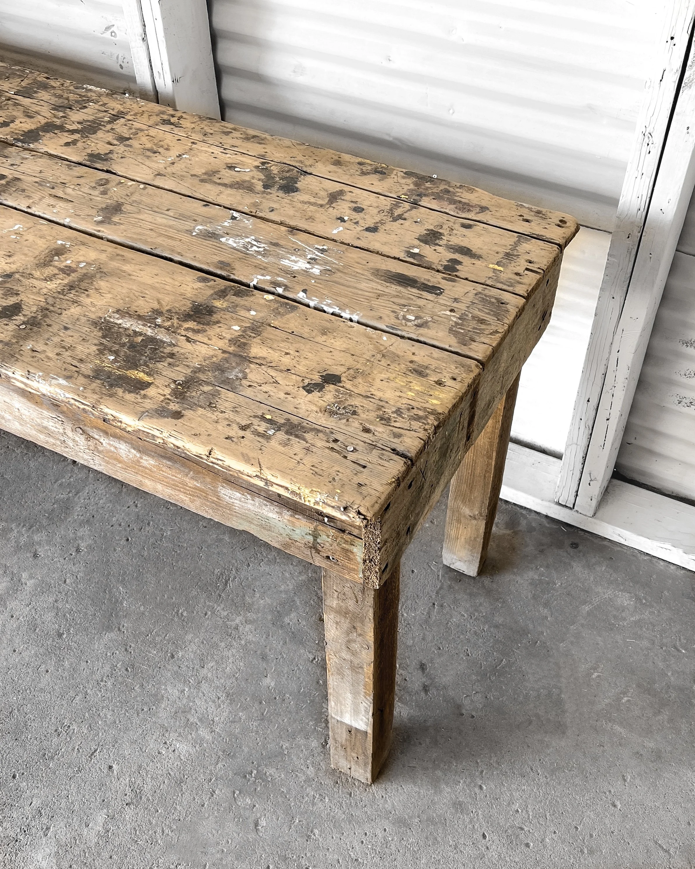 Painter's Workshop Console Table — East End Salvage