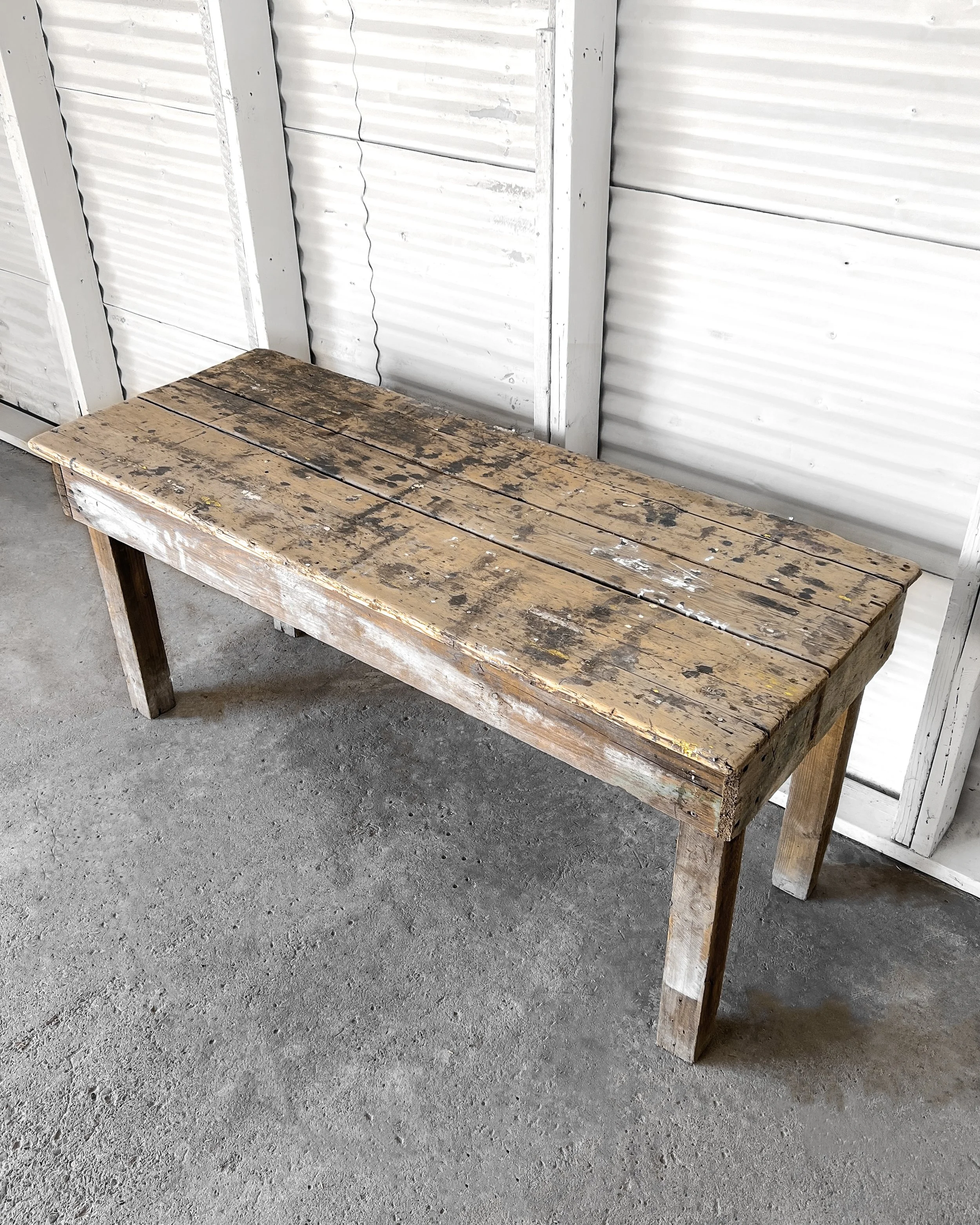 Painter's Workshop Console Table — East End Salvage