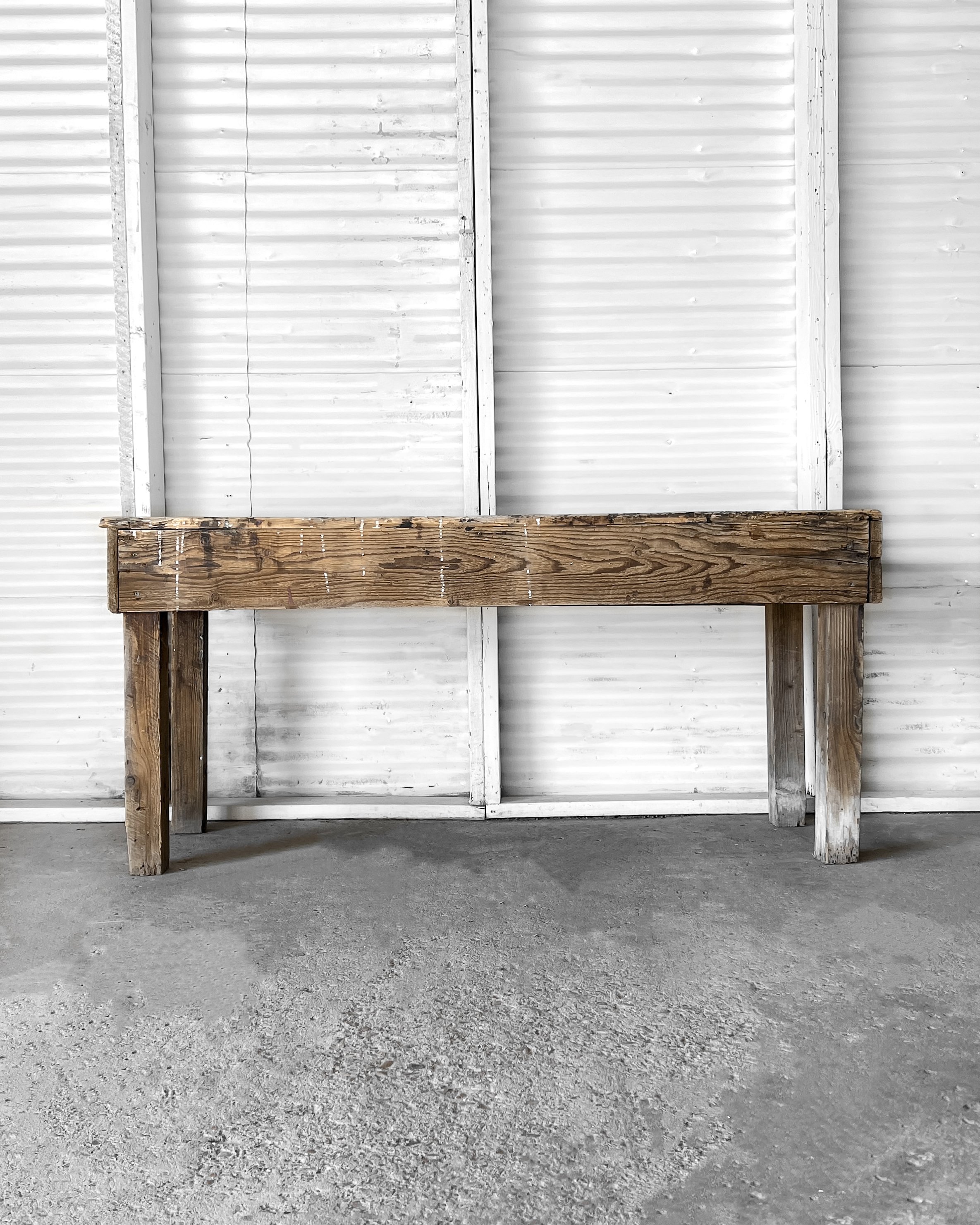 Painter's Workshop Console Table — East End Salvage