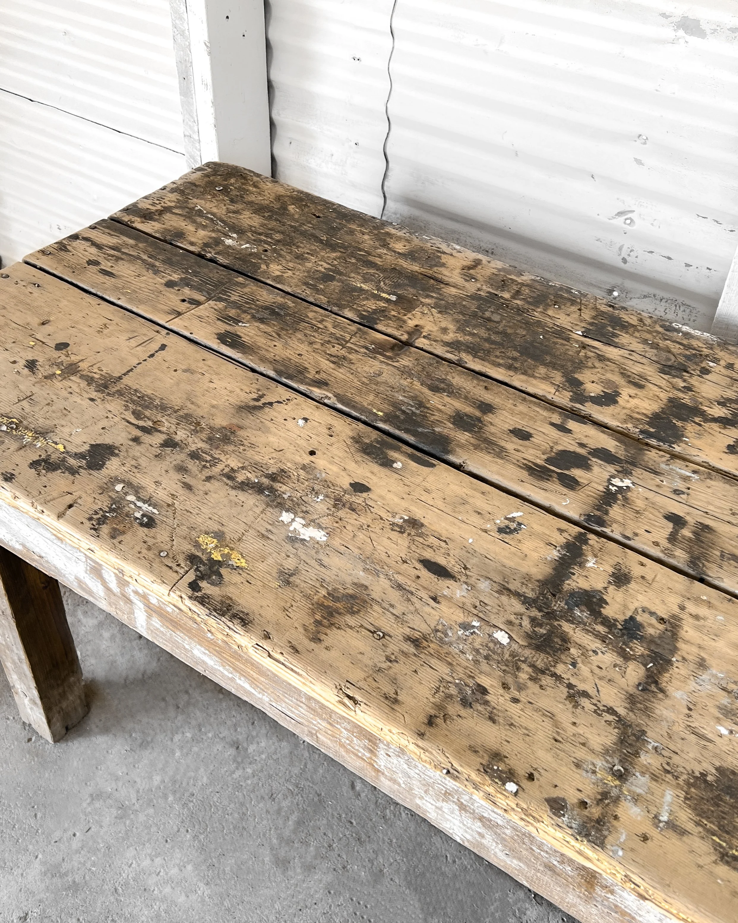 Painter's Workshop Console Table — East End Salvage