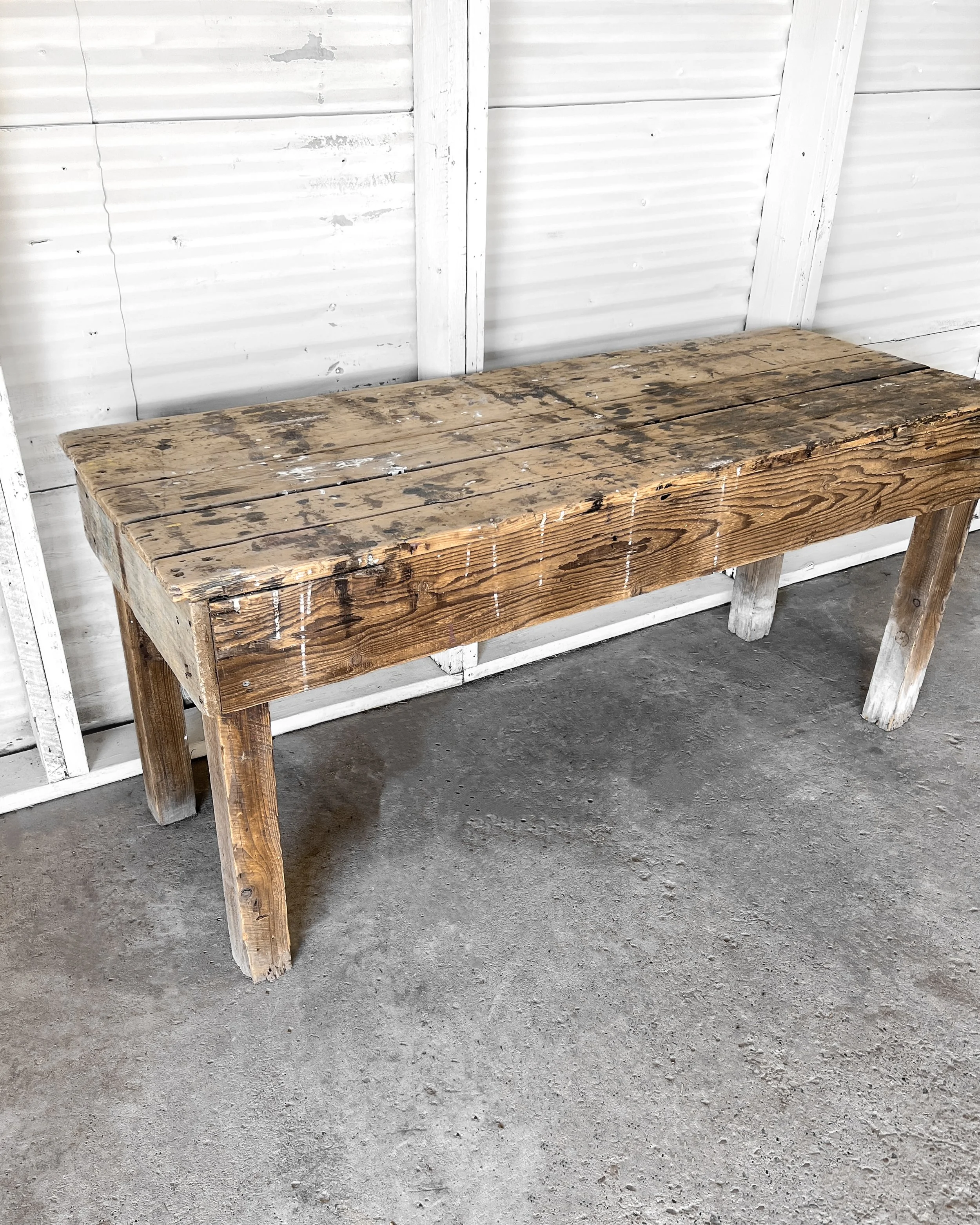 Painter's Workshop Console Table — East End Salvage