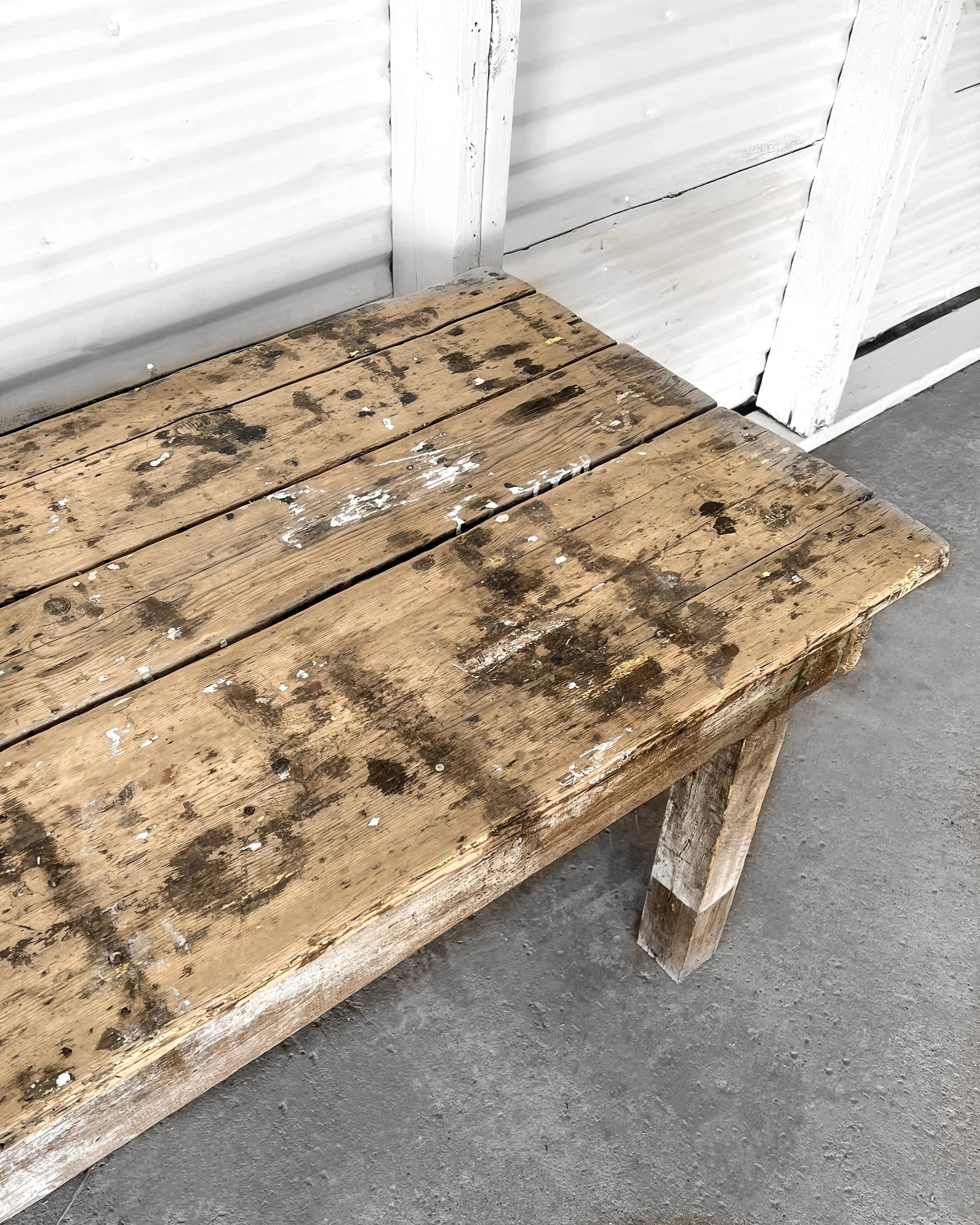 Painter's Workshop Console Table — East End Salvage