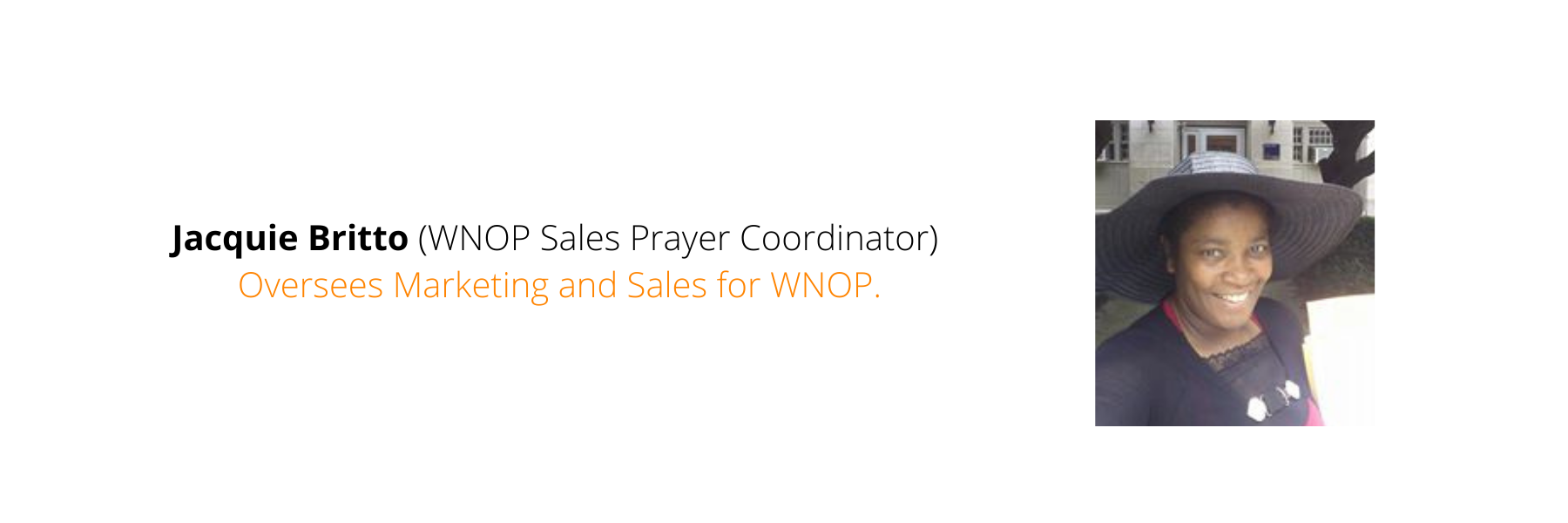 WNOP Administrative Team — World Network of Prayer