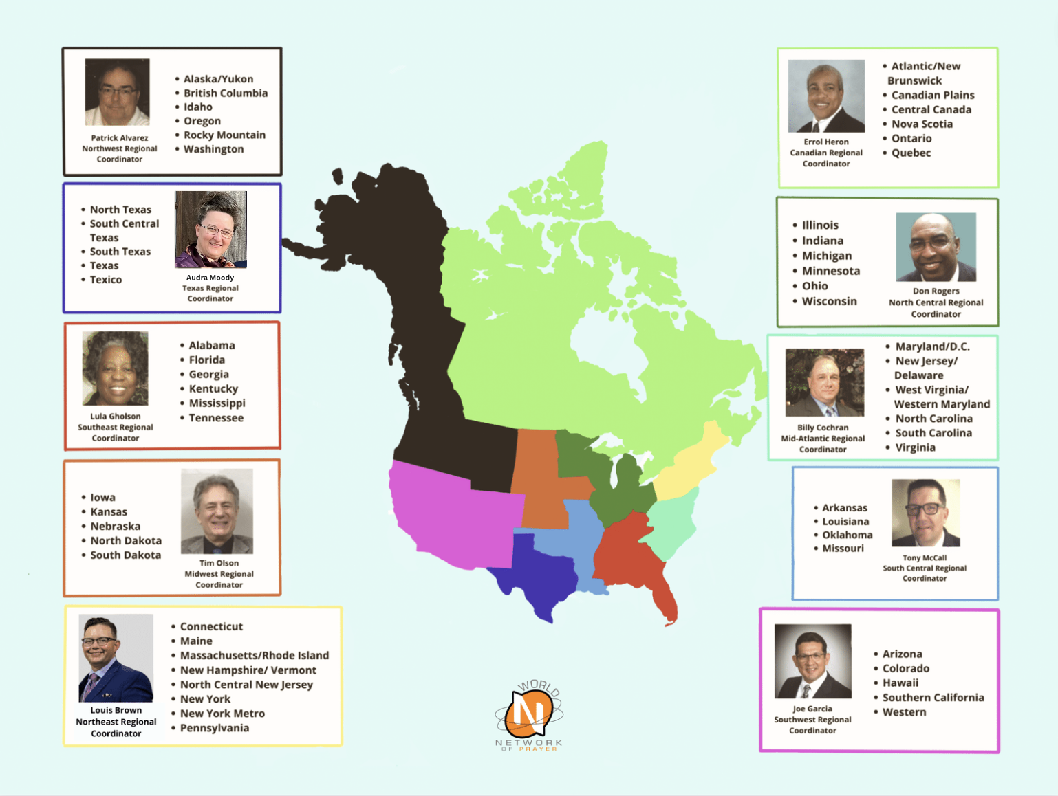 WNOP Regional Prayer Coordinators — World Network of Prayer