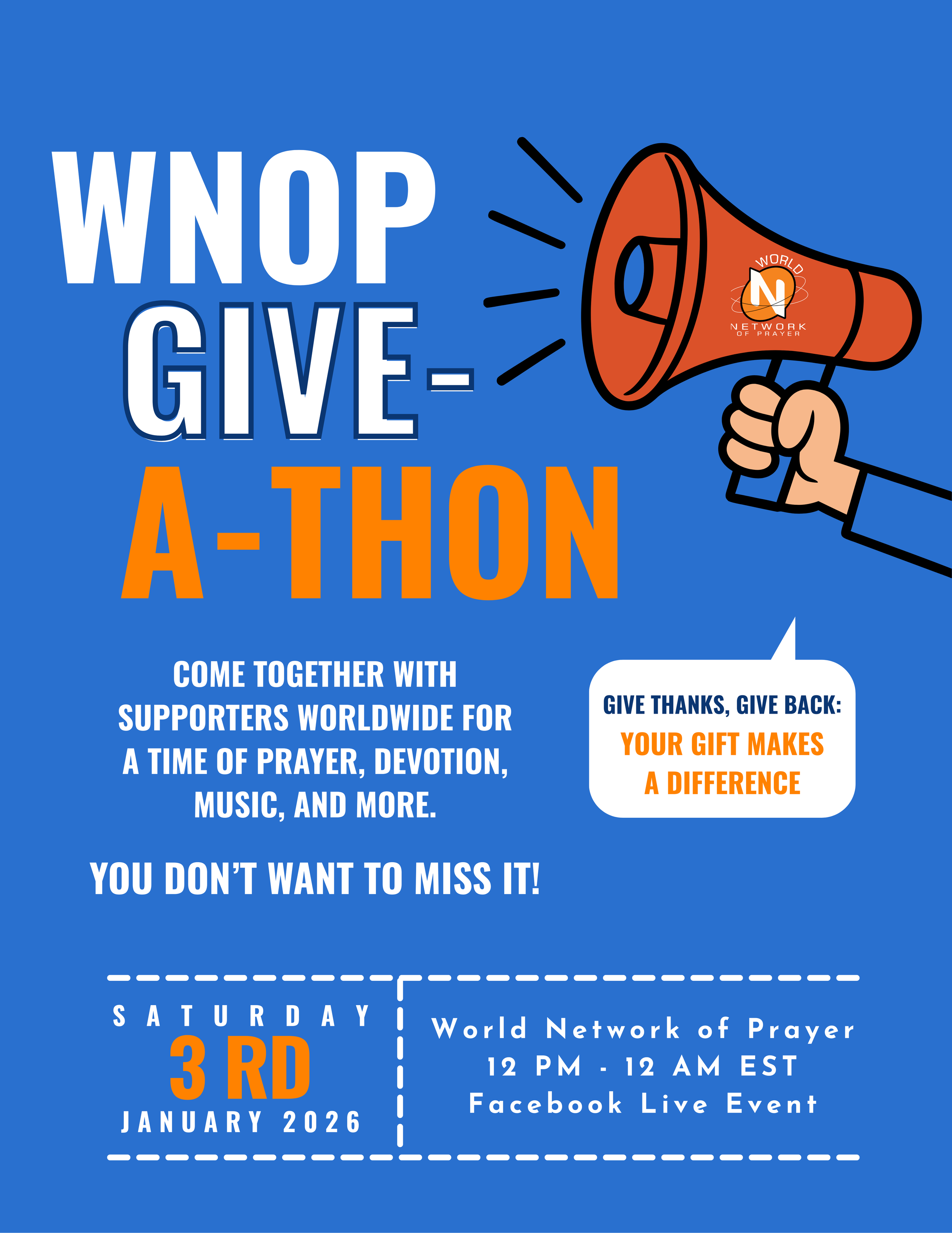 Events Calendar — World Network of Prayer