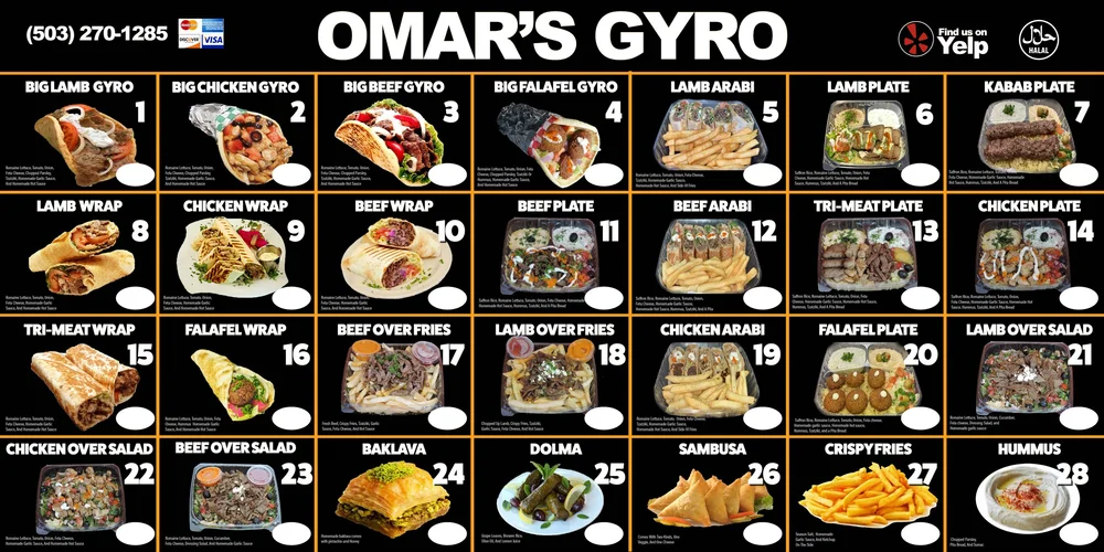 Omar's Gyro | Middle Eastern Food | Takeout | NE Portland