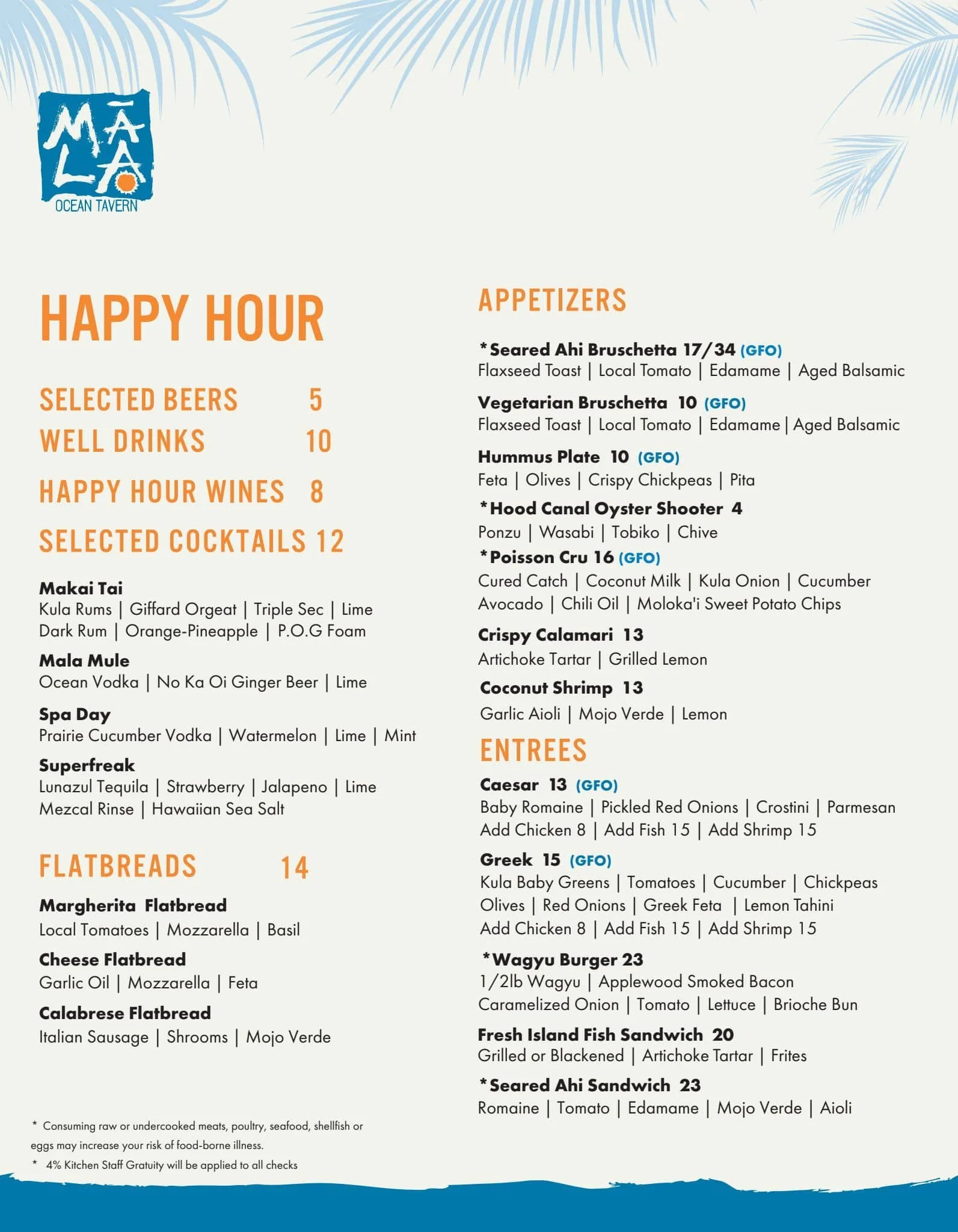 Happy Hour on Maui – Mala Ocean Tavern