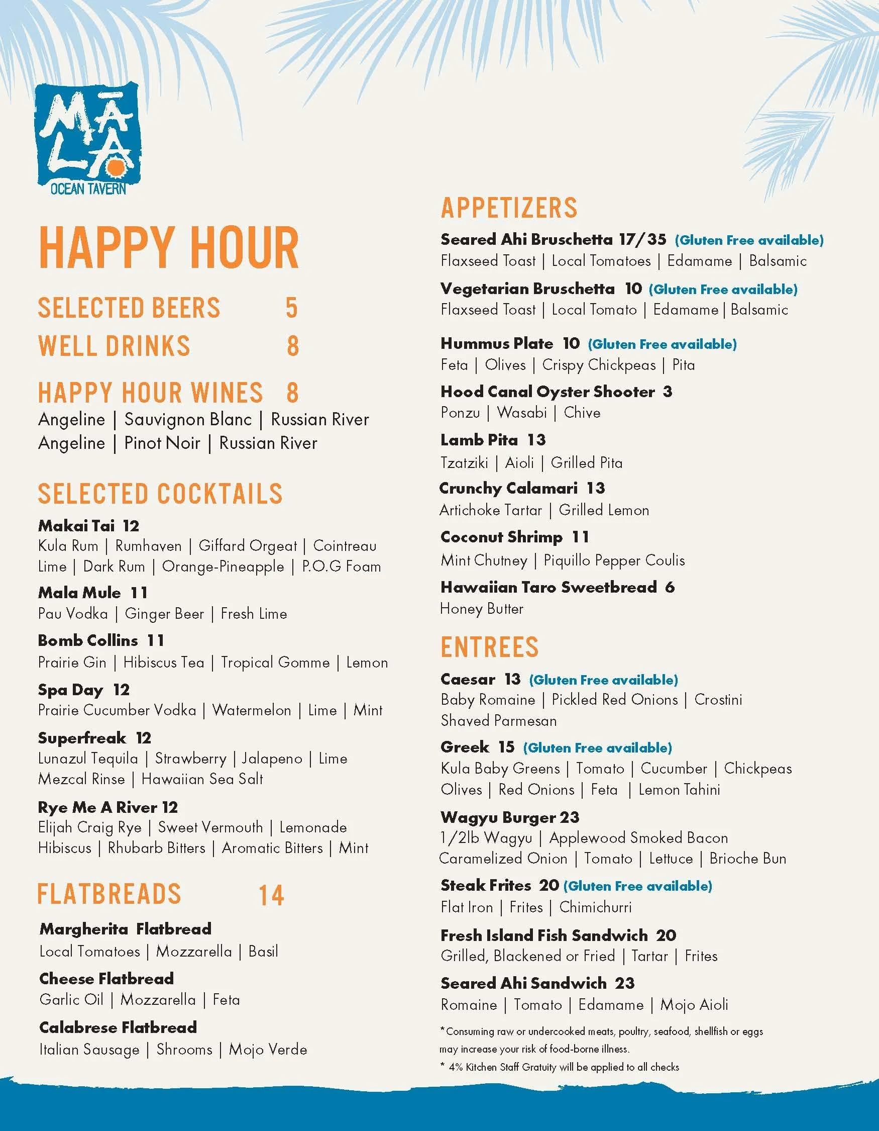 Happy Hour on Maui – Mala Ocean Tavern