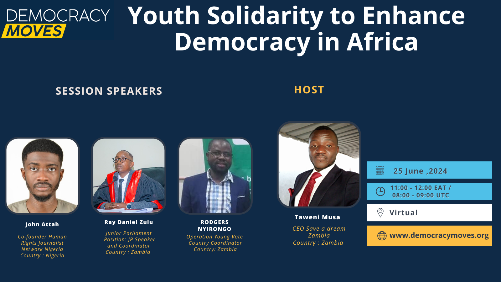 Youth Solidarity to Enhance Democracy in Africa — Democracy Moves | Helping Young People Build ...