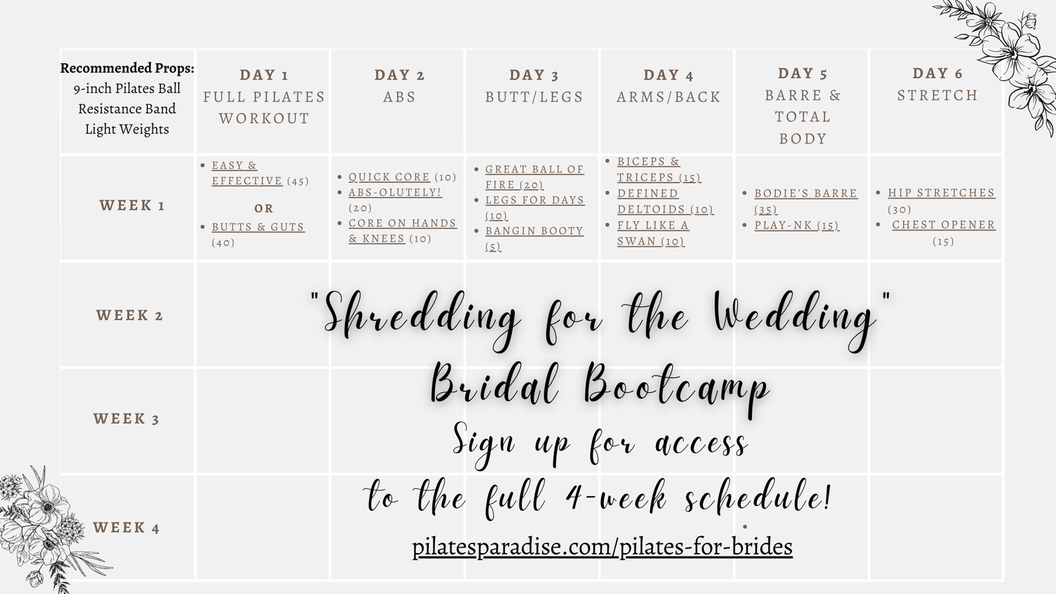 Wedding workout plan 60 photos - Astyledwedding.com
