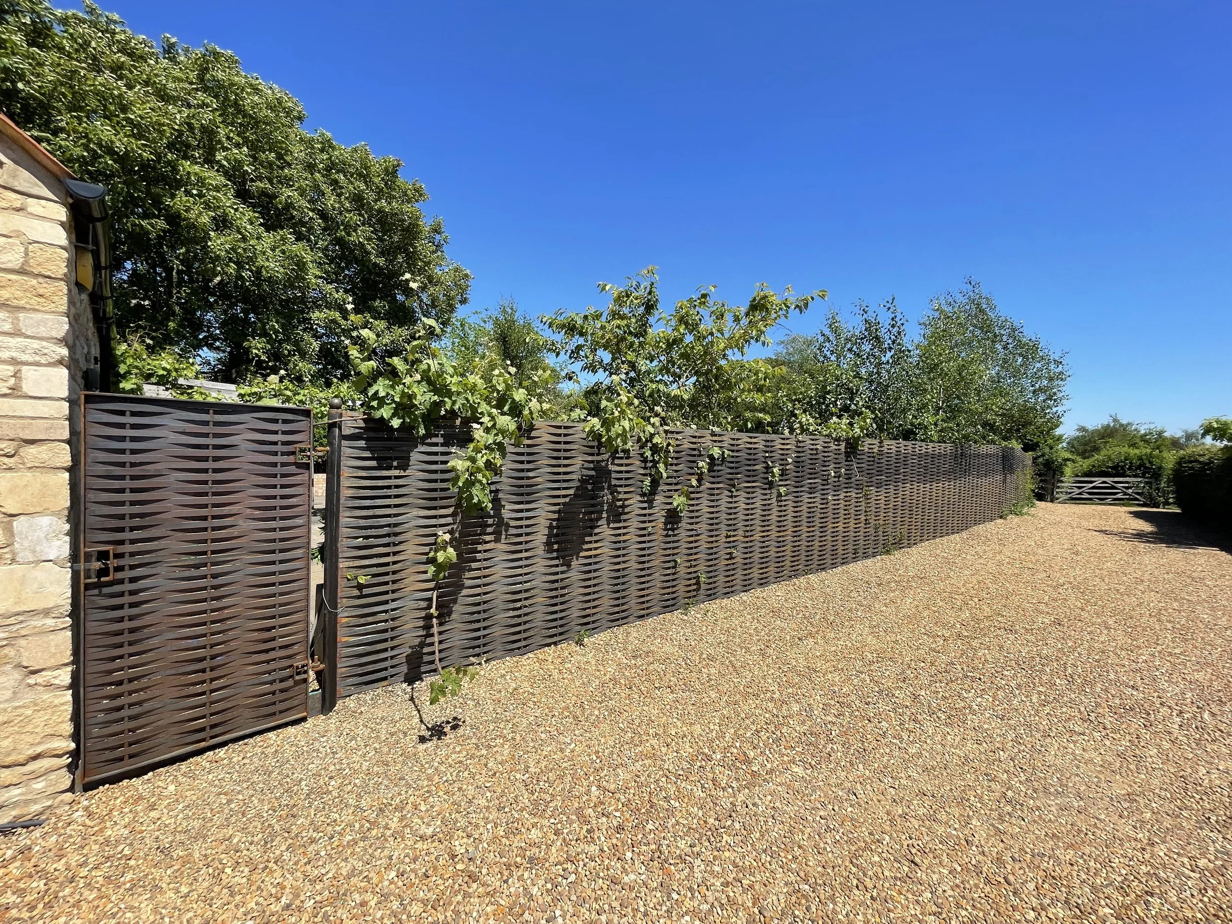 Steel Weave Fencing & Posts — Steel Landscaping Co.