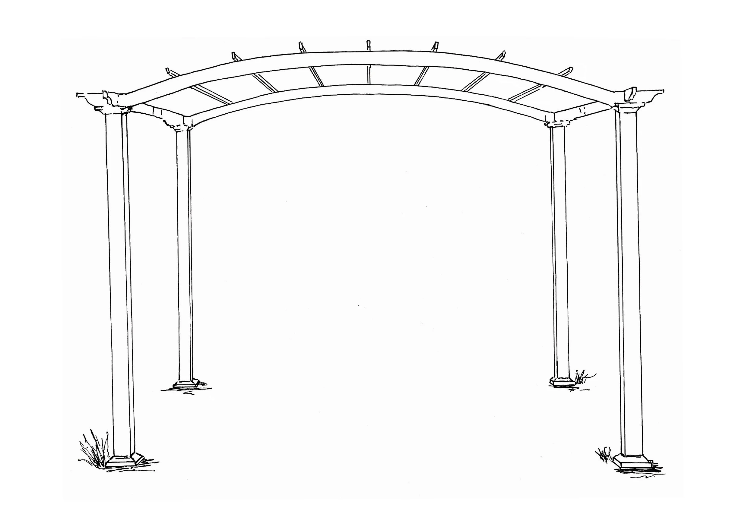Modern & Traditional Steel Garden Pergolas — Steel Landscaping Co.