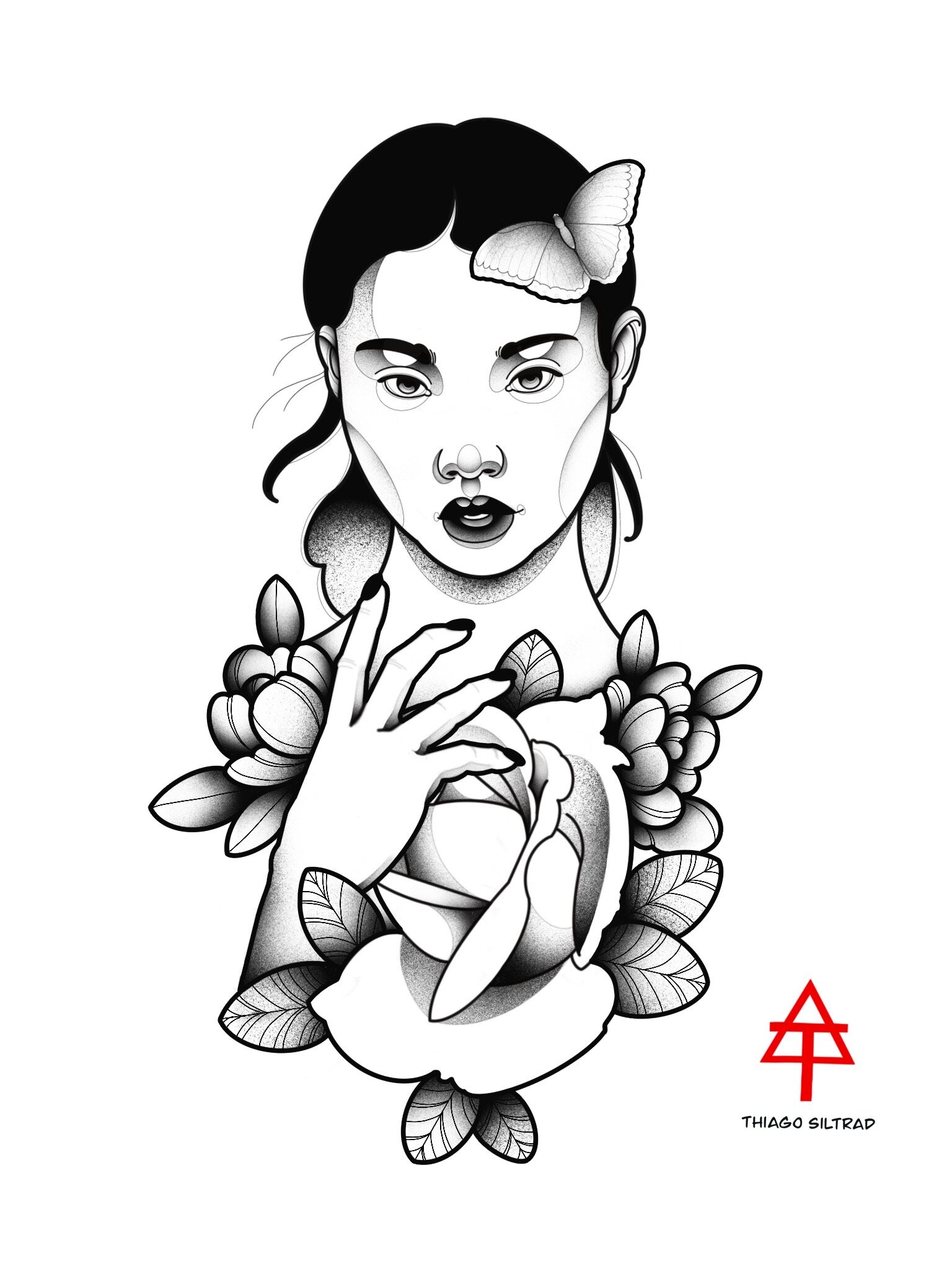 Procreate Hands & Heads Stamps Set