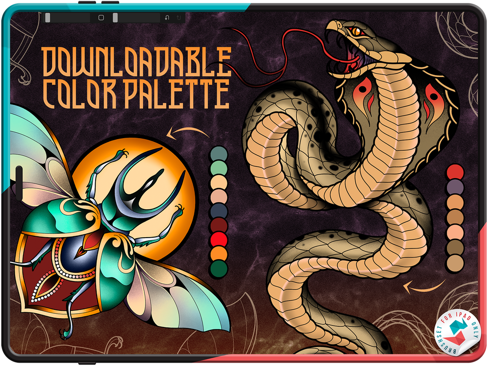 Neo Traditional Tiger Tattoo Flash