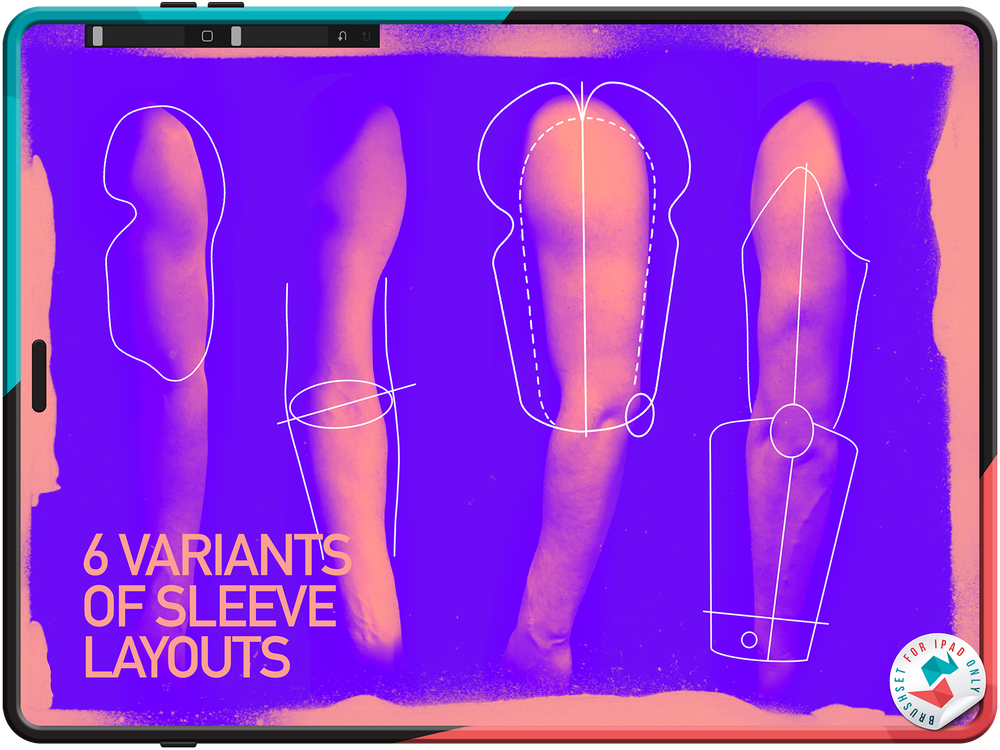 Blank Sleeve Tattoo Template