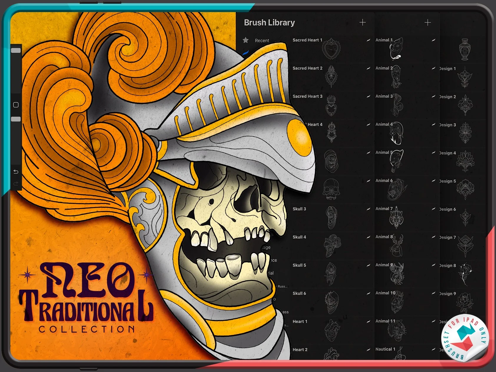 Neo Traditional Tattoo Flash – 75 Ready-to-Tattoo Procreate Designs for ...