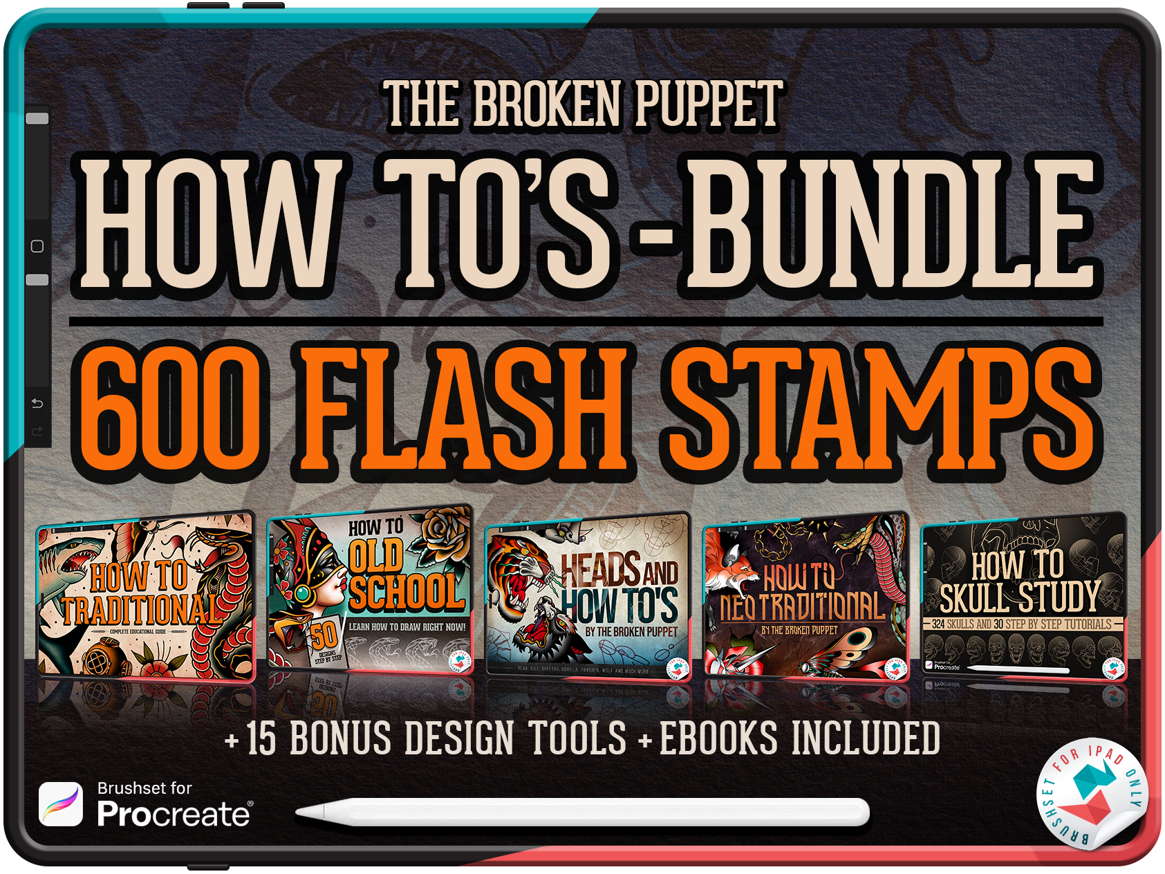 The Broken Puppet Procreate Bundle