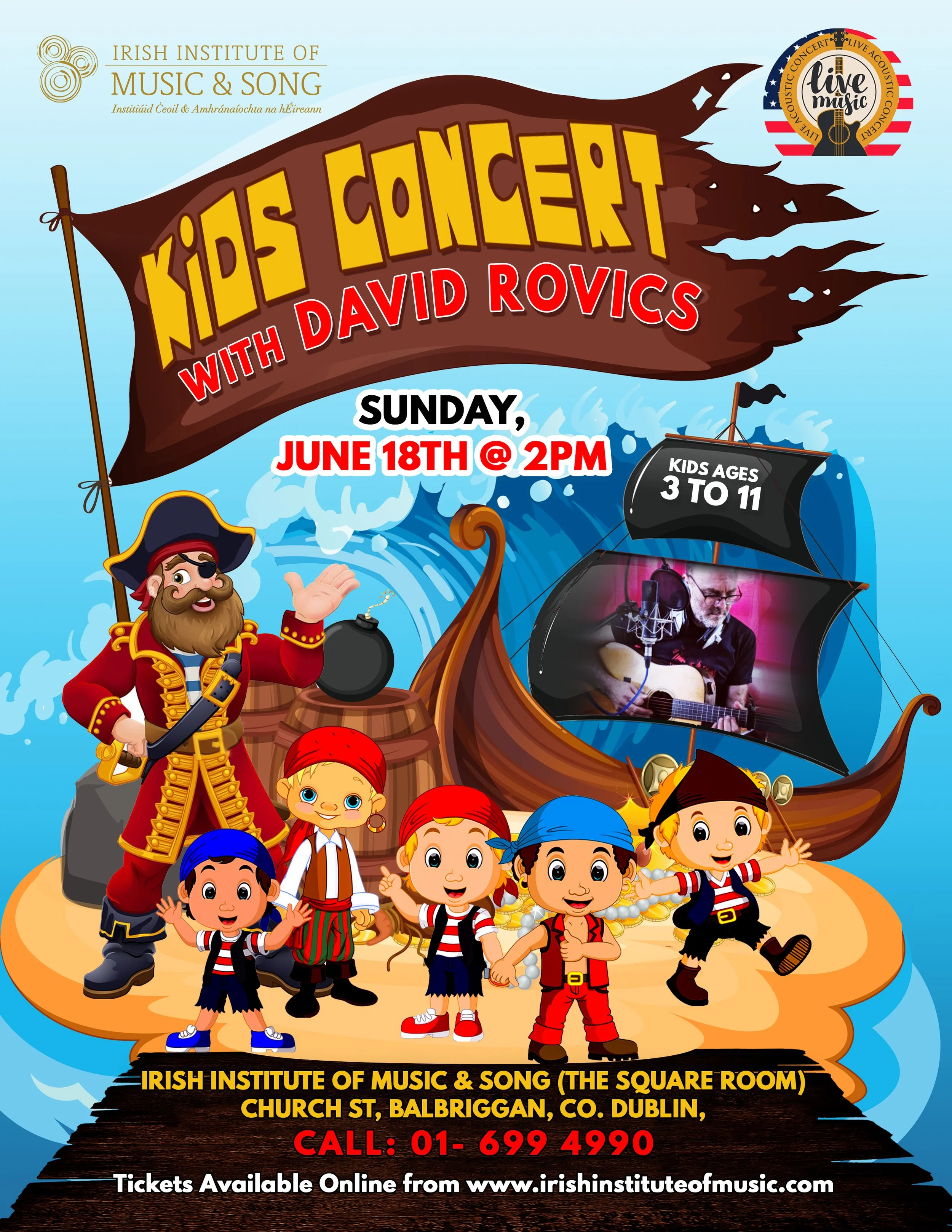 Kids Concert With David Rovics — Irish Institute of Music and Song