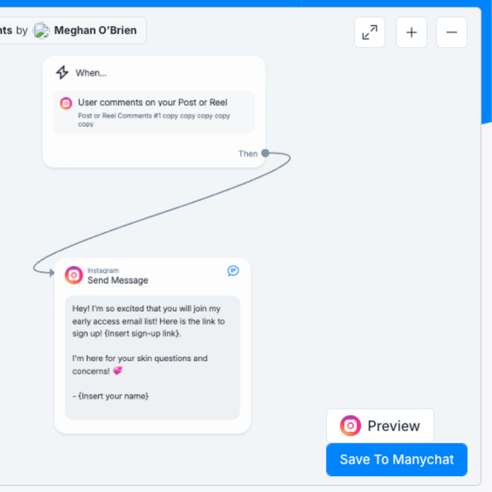 Esthetician Manychat Automation Set-Up — Blog