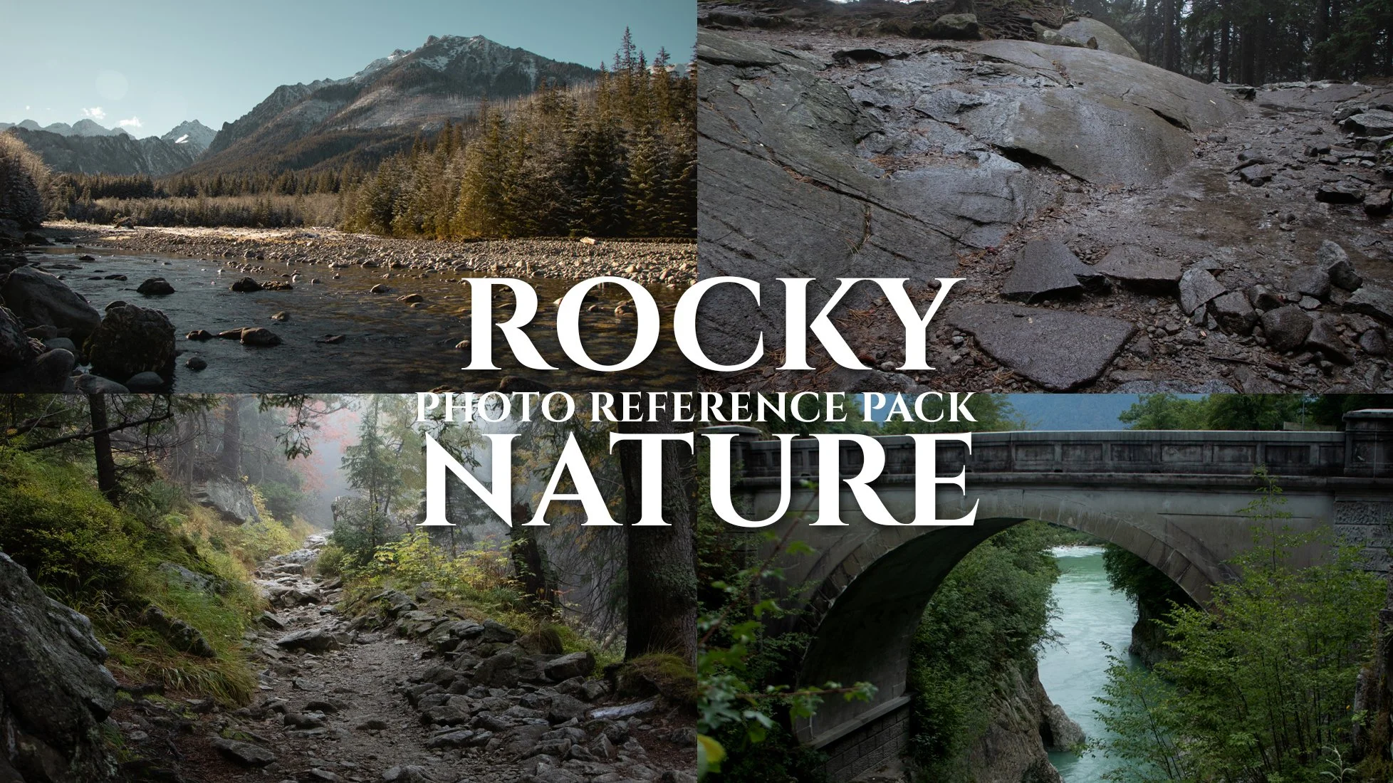 Rocky Nature-Photo Reference Pack For Artists 661 JPEGs — satine zillah