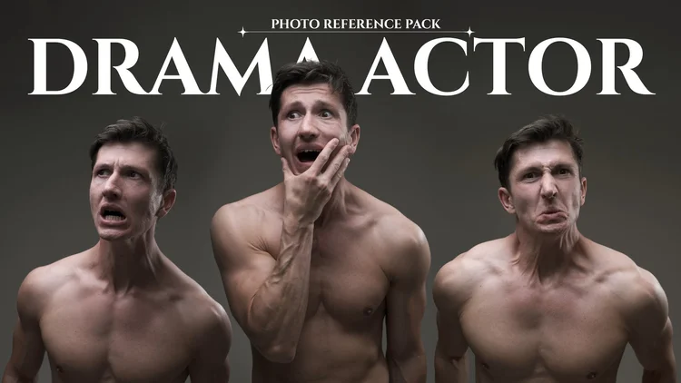 Male Anatomy- Standing Turnaround Poses- Photo Reference Pack-851 JPEGs ...