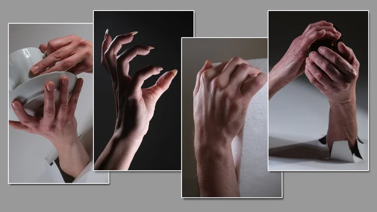 Hands- Photo Reference Pack For Artists 587 JPEGs — satine zillah