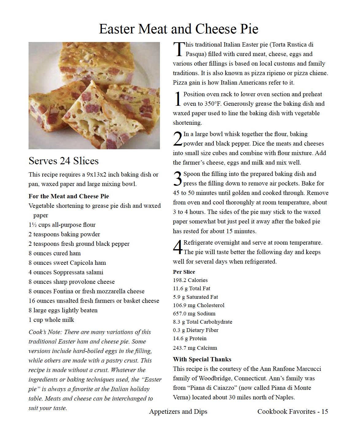 Cook book — St. Francis of Assisi Parish LBI