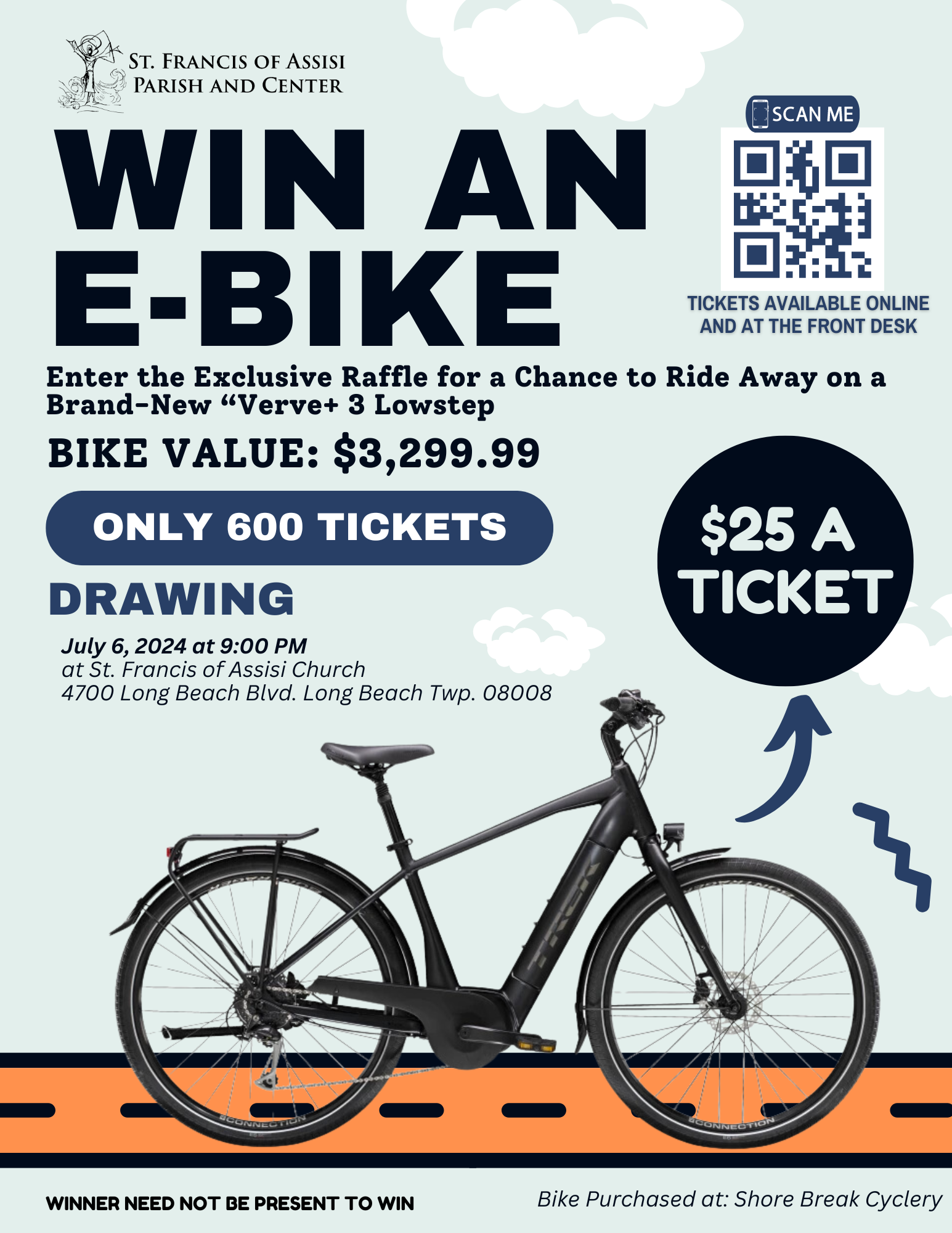 E-BIke Raffle — St. Francis of Assisi Parish LBI