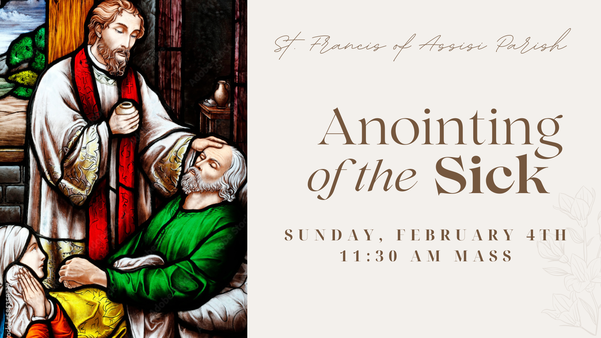Anointing of the Sick — St. Francis of Assisi Parish LBI