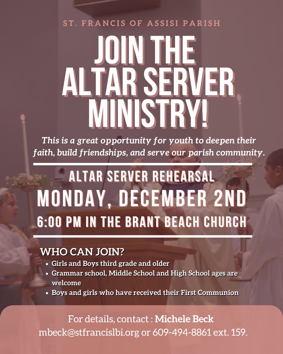 Join theAltar Server Ministry! — St. Francis of Assisi Parish LBI
